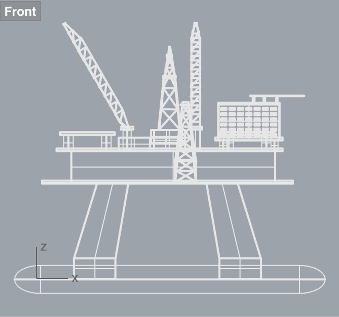 Platform Offshore Oil 3d Model
