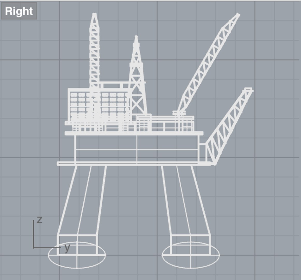 Platform Offshore Oil 3d Model