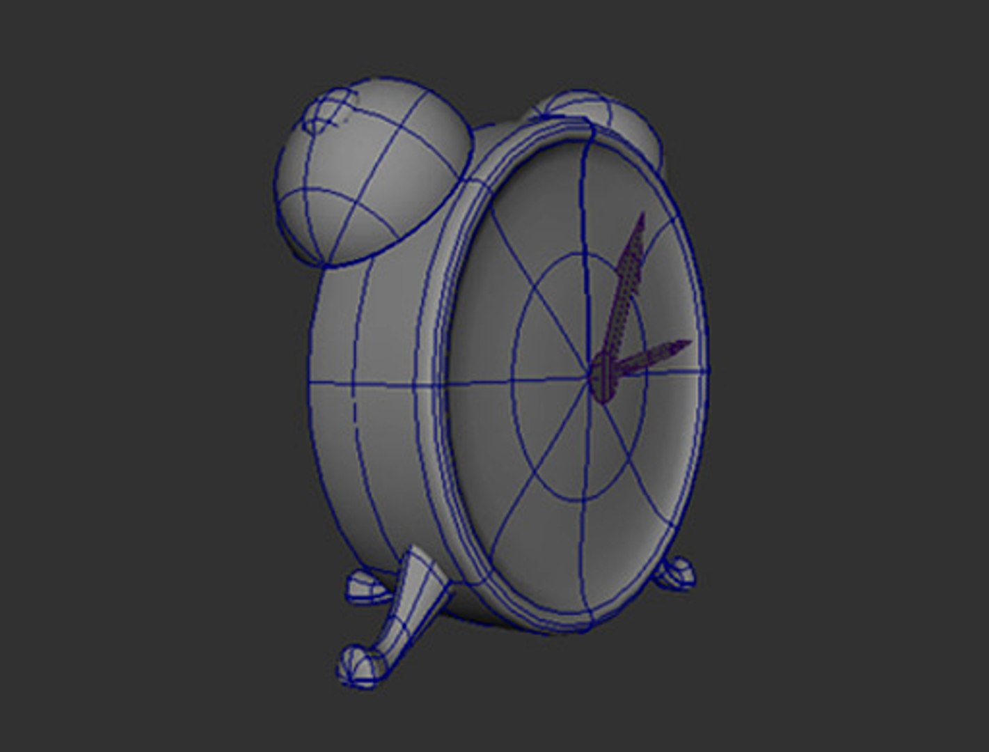 3d cartoon style clock model