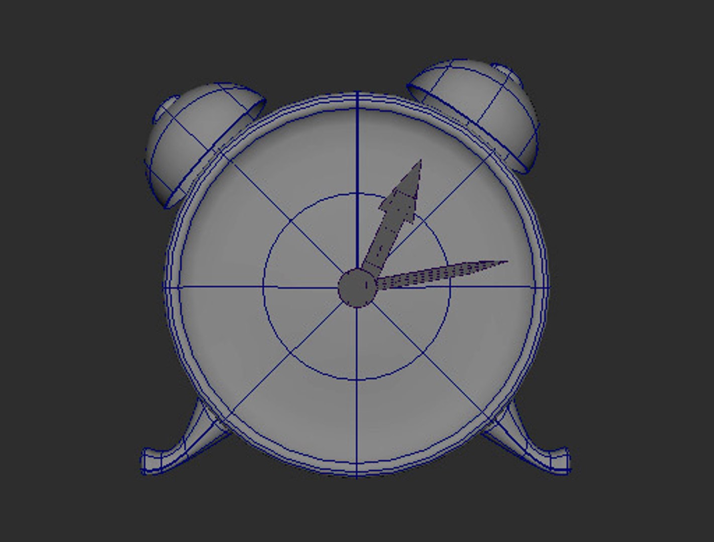 3d cartoon style clock model