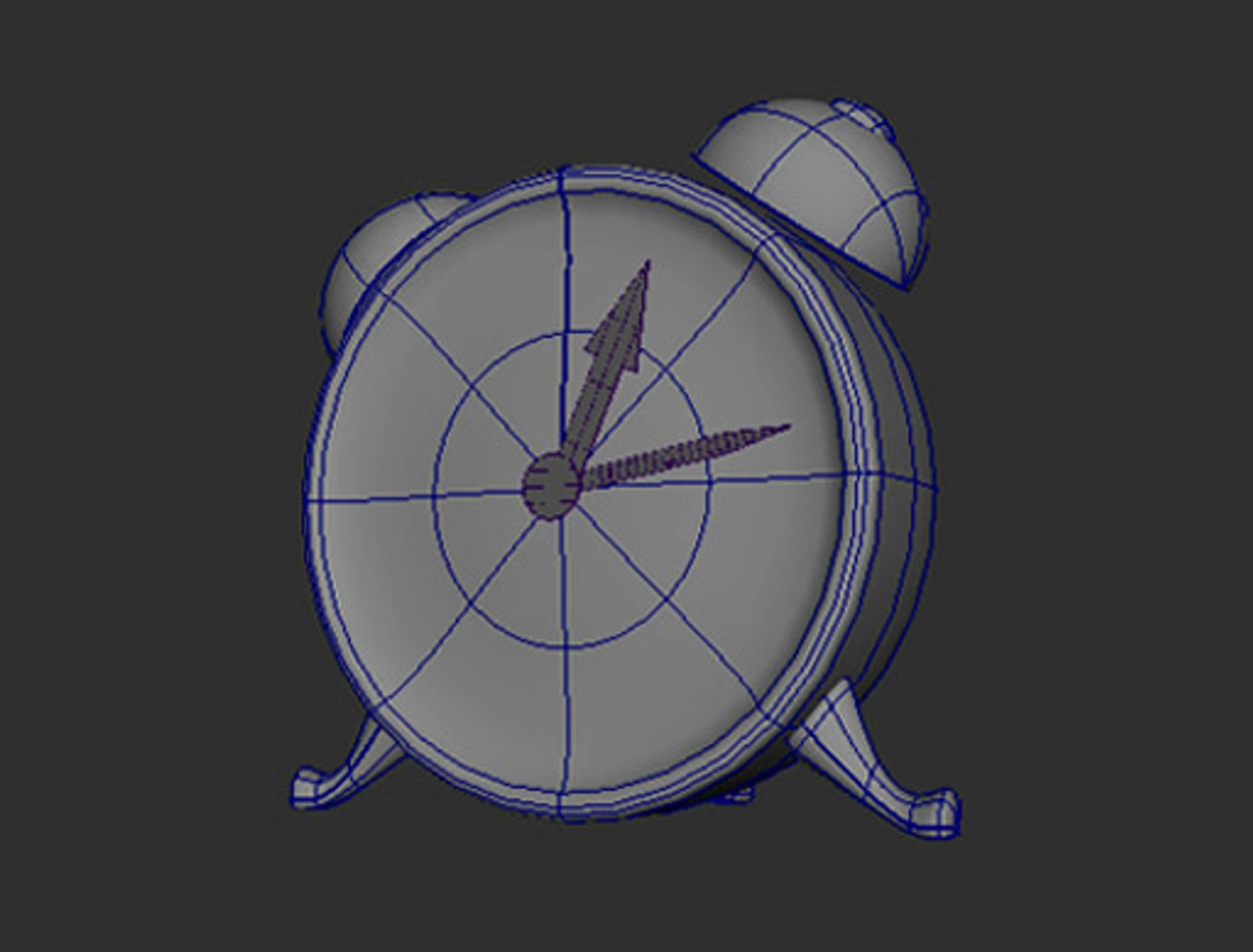 3d cartoon style clock model