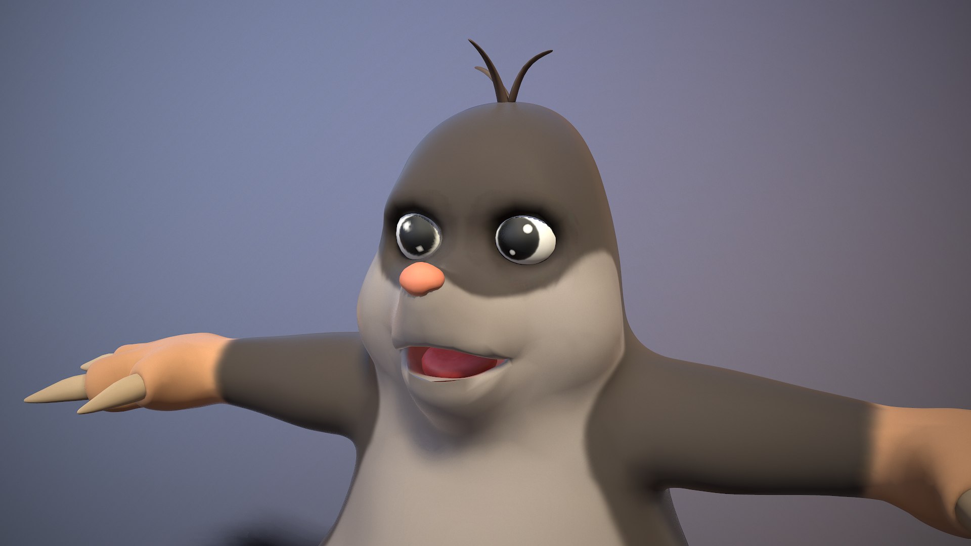 3D Cartoon Mole Toon Model - TurboSquid 1667747