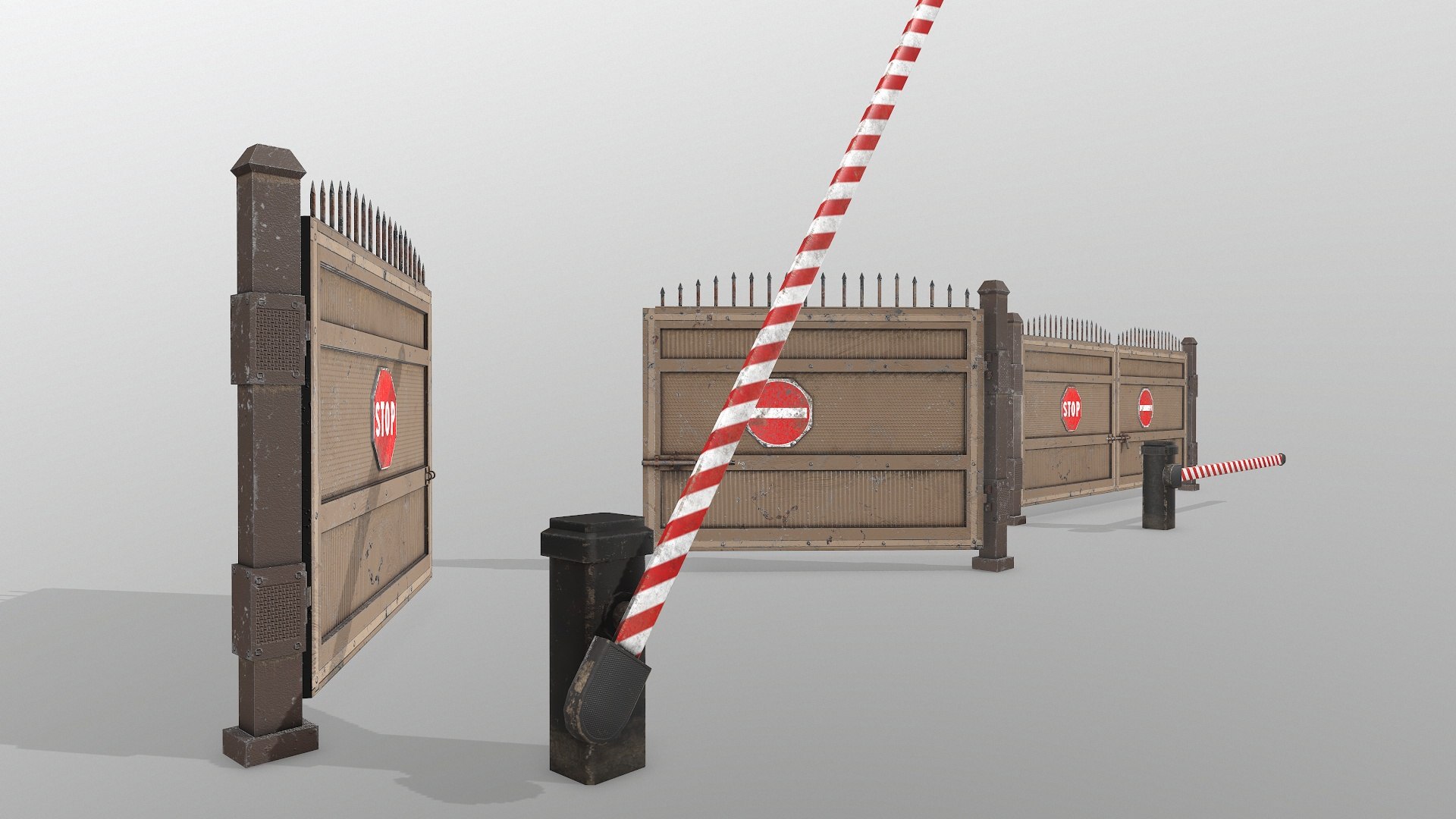 Gate Pbr 3D - TurboSquid 1745475