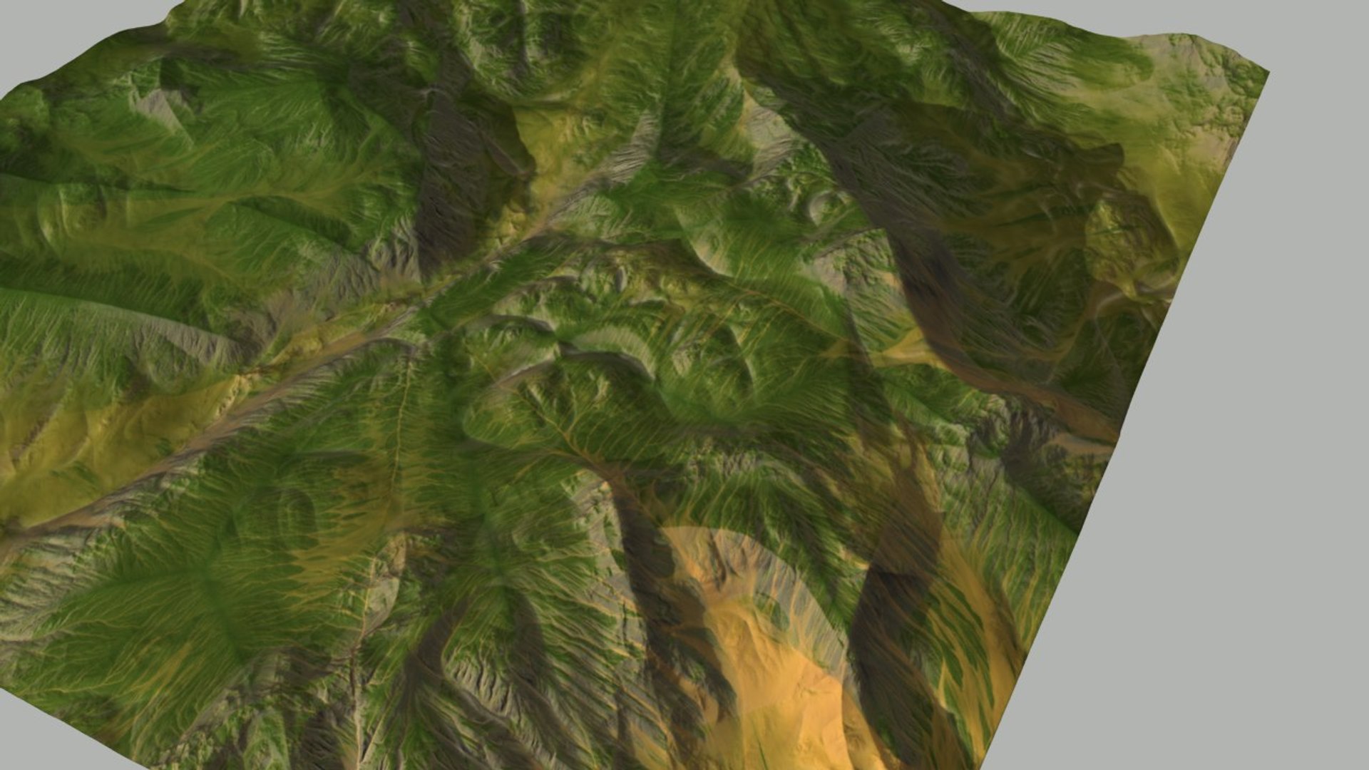 terrain realistic 3d model