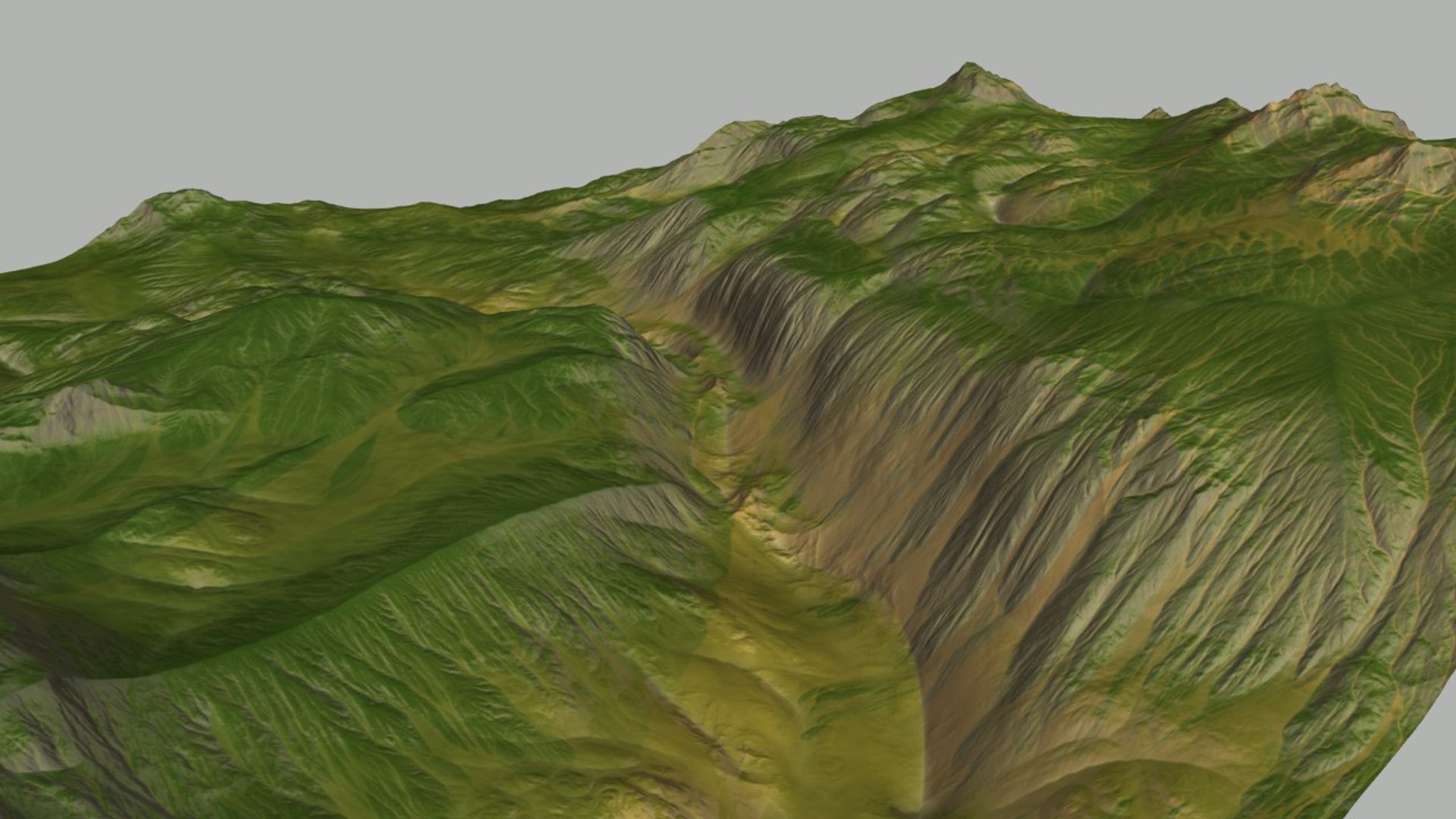 terrain realistic 3d model