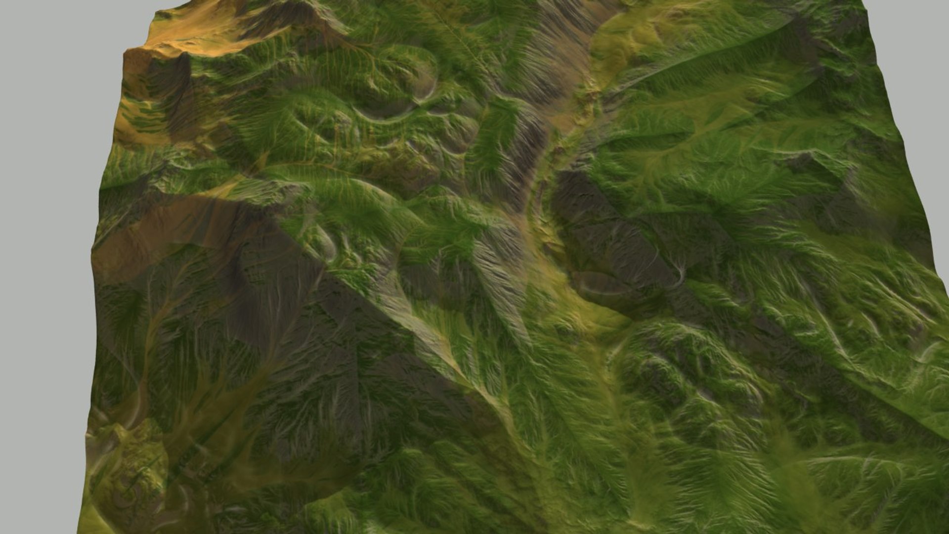 terrain realistic 3d model