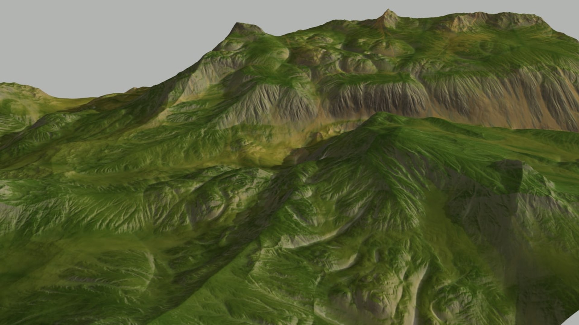 terrain realistic 3d model