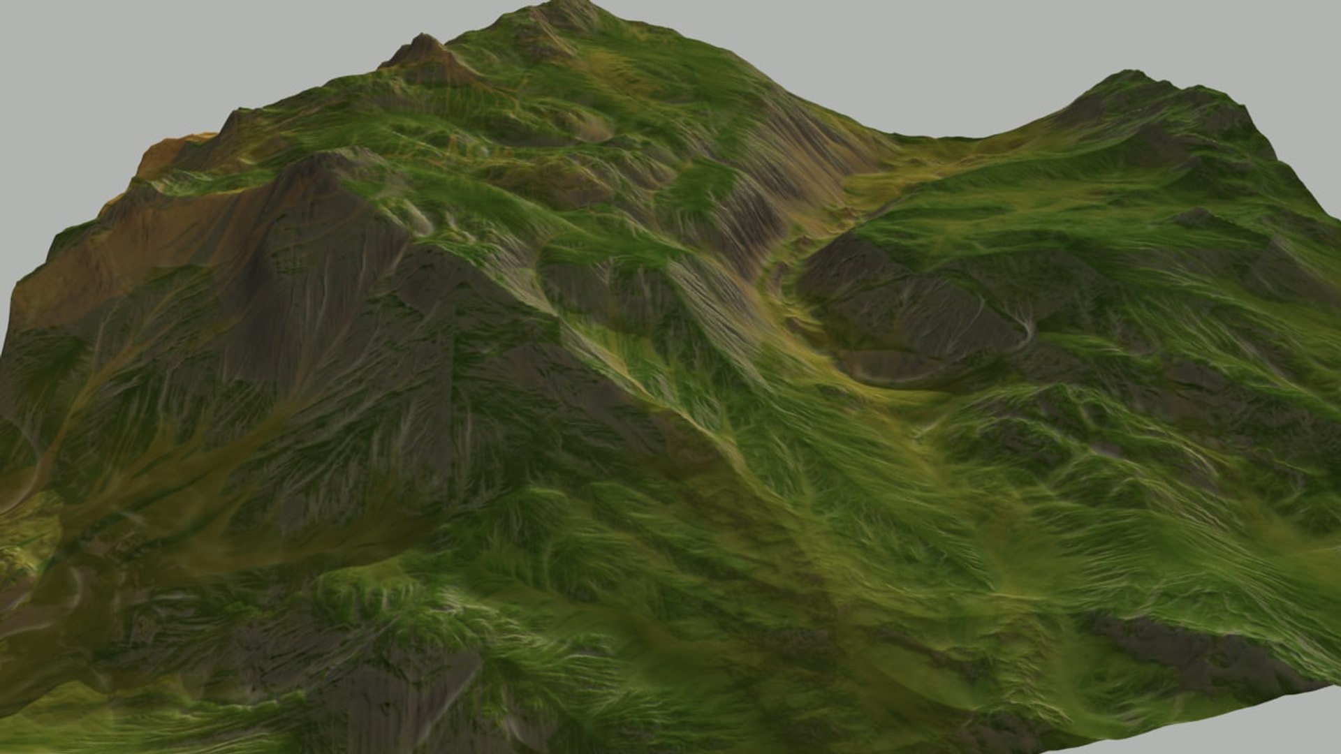 terrain realistic 3d model