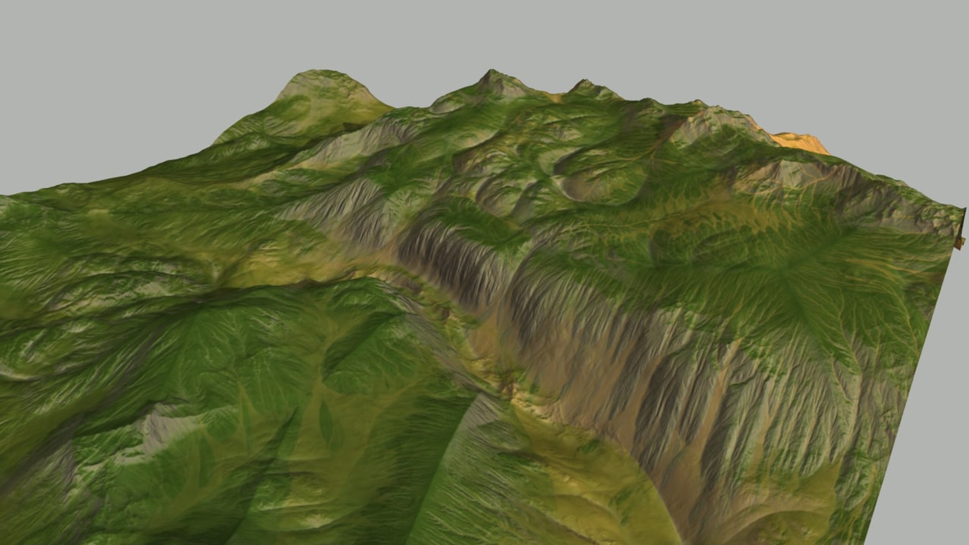 terrain realistic 3d model
