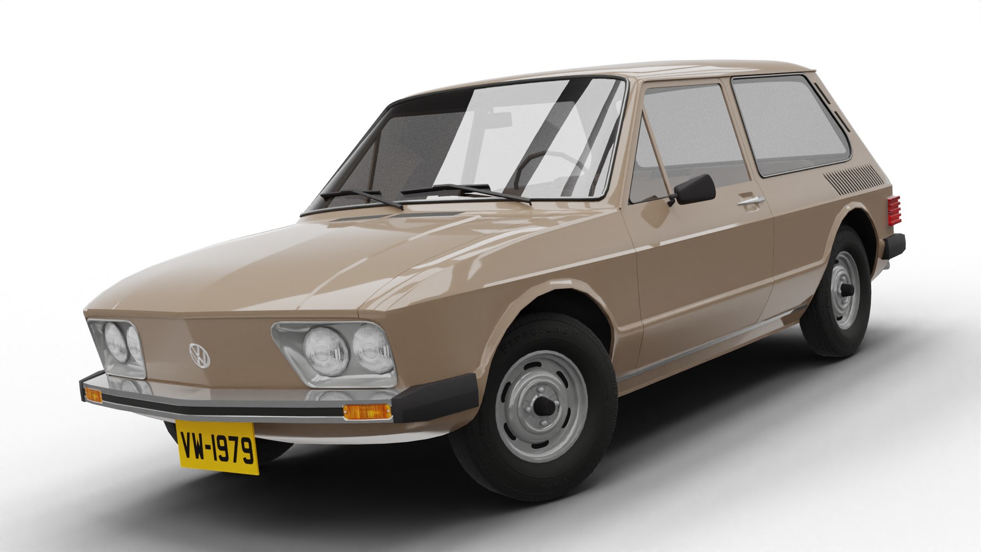 Volkswagen Brasilia 1979 3D Model - TurboSquid 1951190
