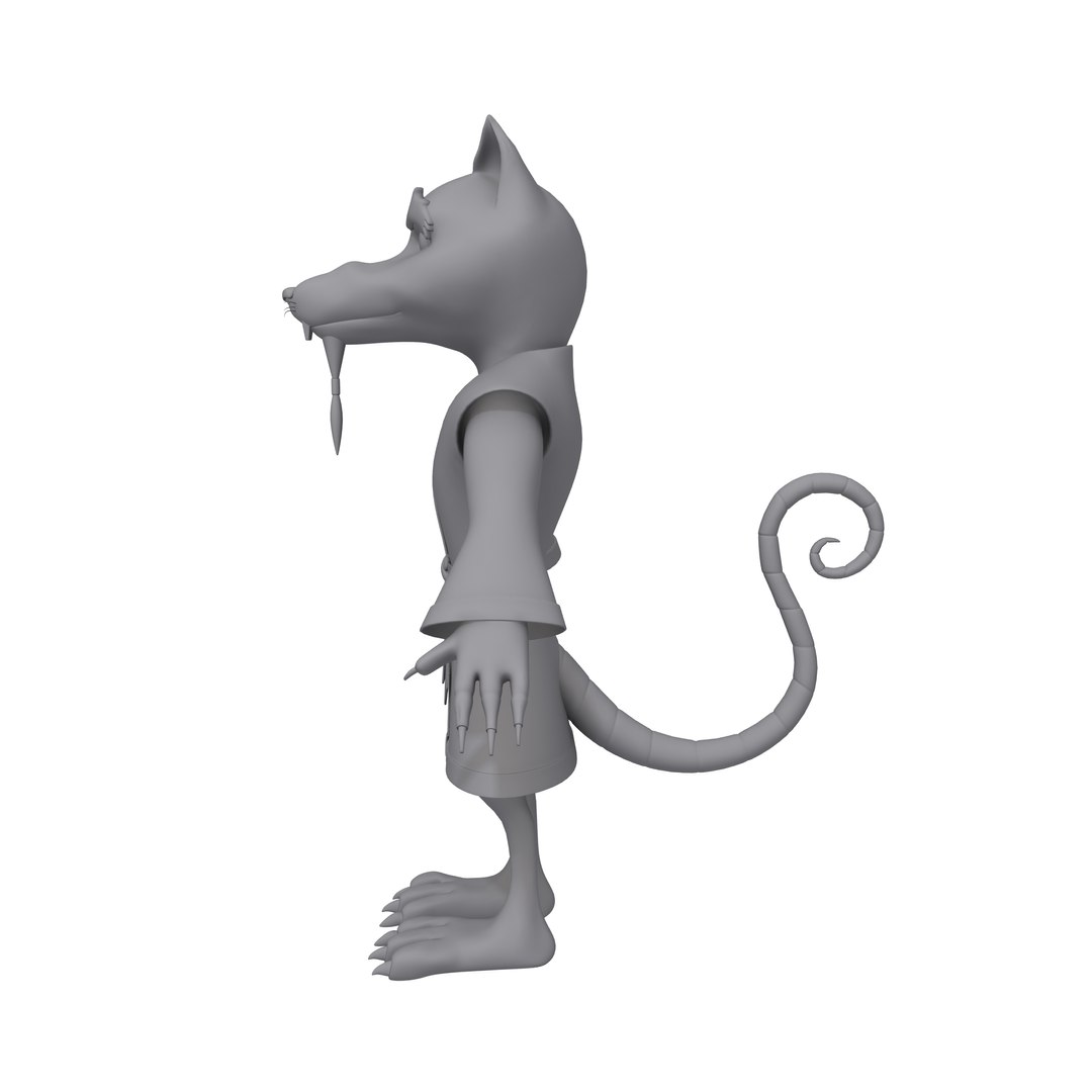 3D Rat Ninja Cartoon Model - TurboSquid 1750123