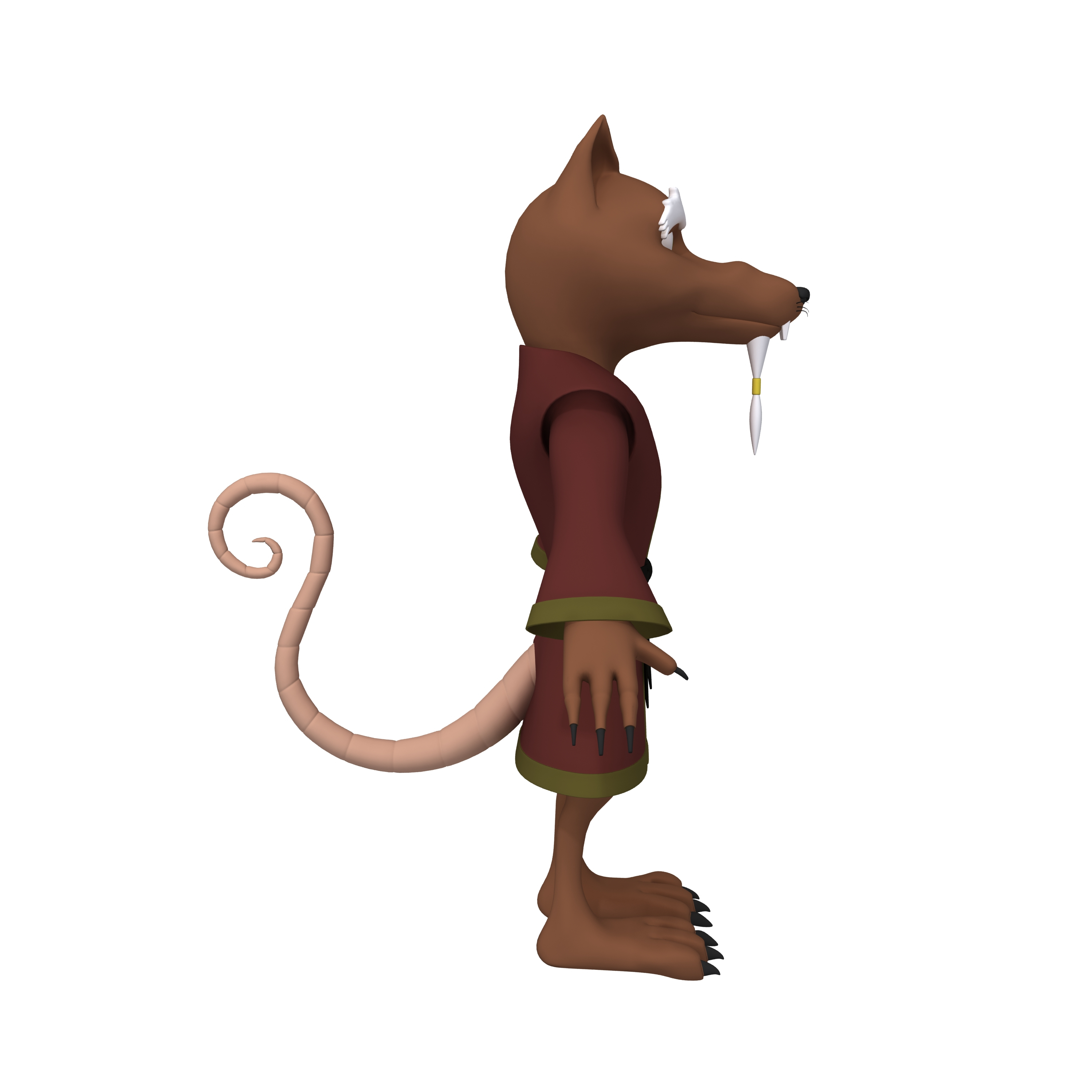 3D Rat Ninja Cartoon model - TurboSquid 1750123