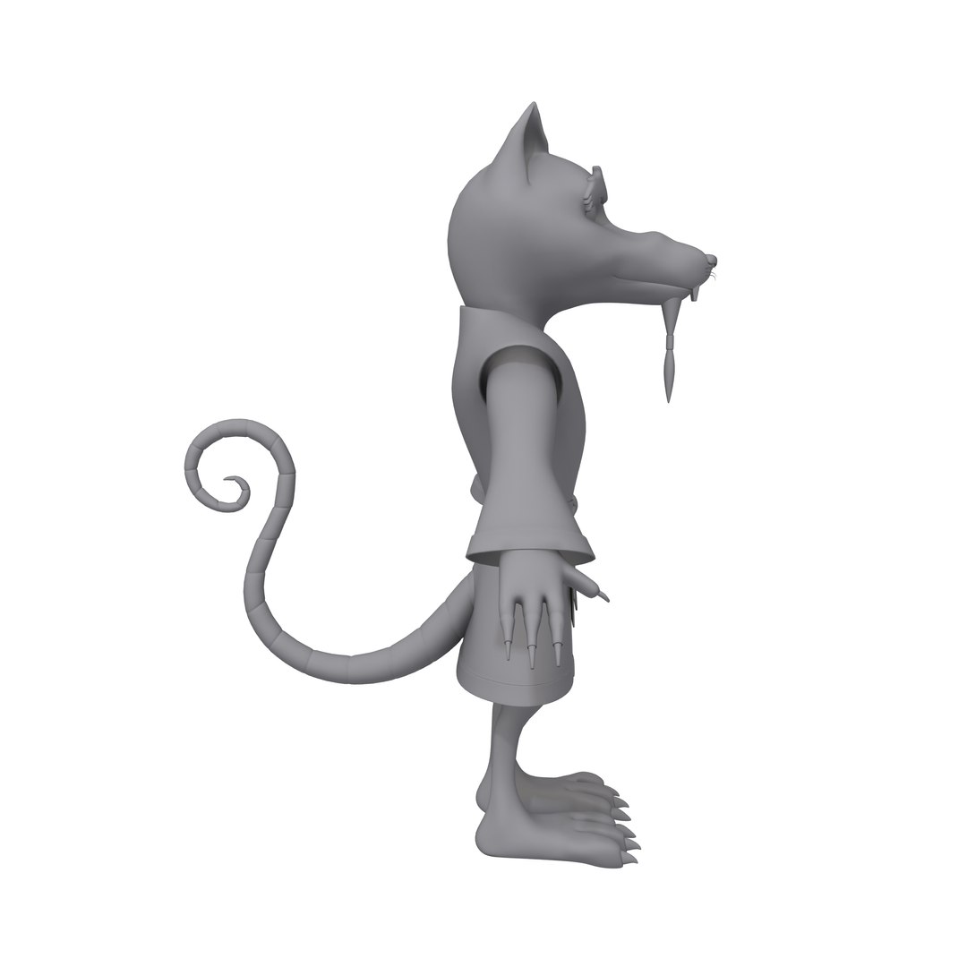 3D Rat Ninja Cartoon Model - TurboSquid 1750123
