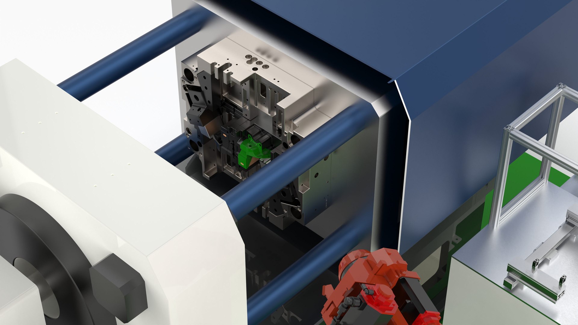 Automatic Bracket Loading Injection Machine 3D model - TurboSquid 2065992