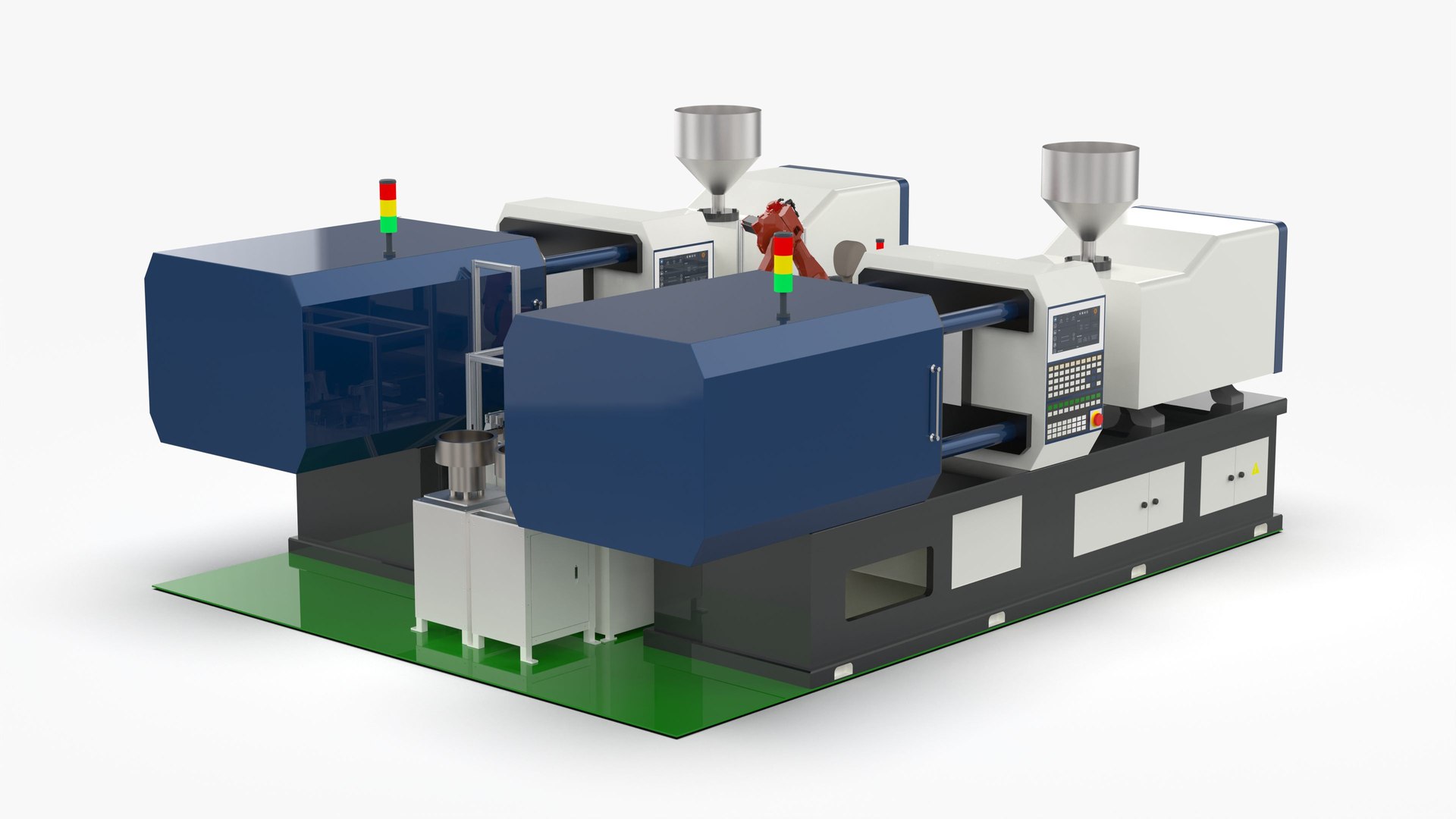 Automatic Bracket Loading Injection Machine 3D model - TurboSquid 2065992