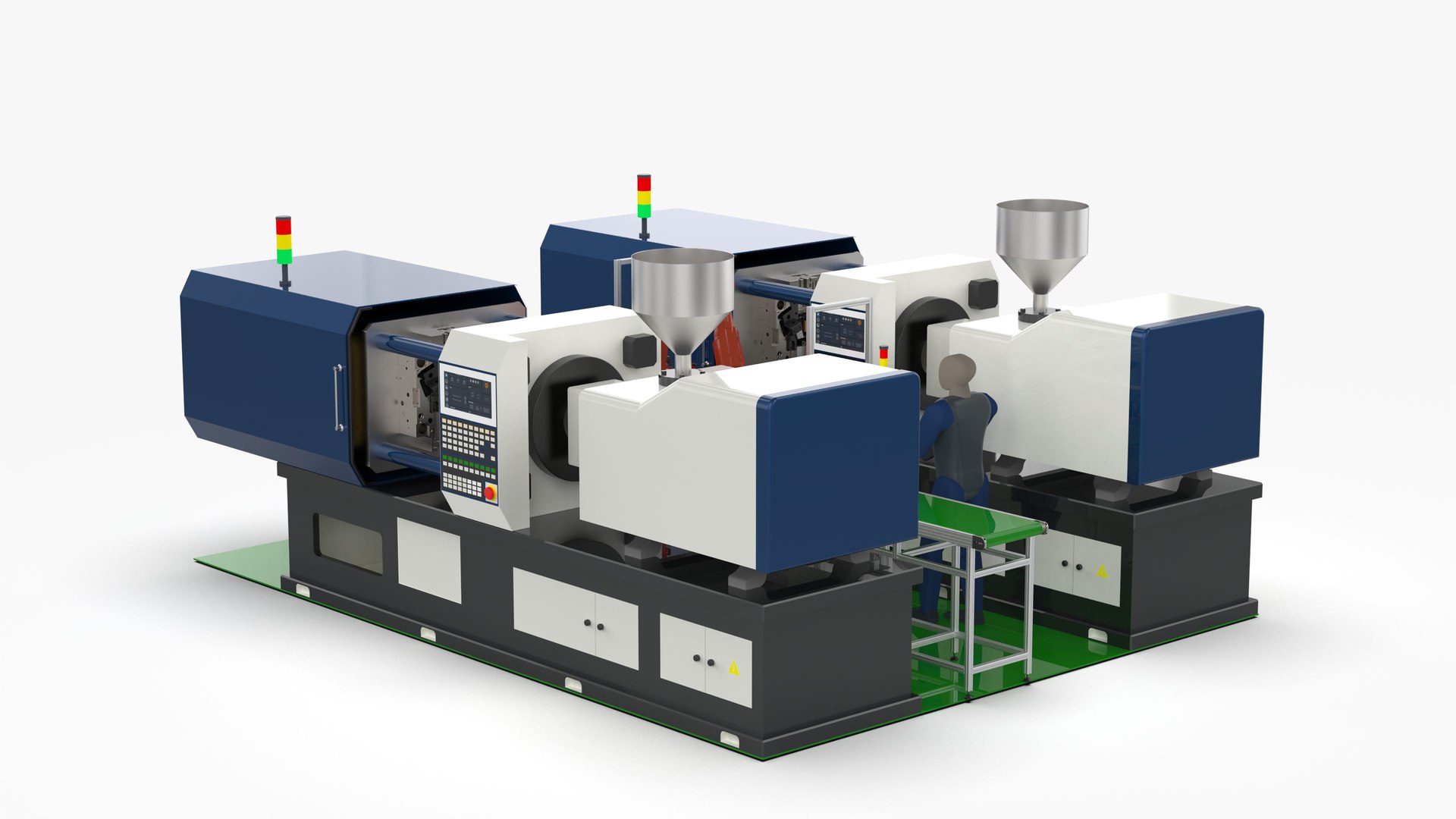 Automatic Bracket Loading Injection Machine 3D model - TurboSquid 2065992