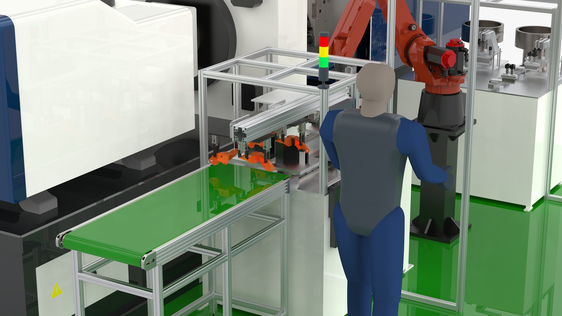 Automatic Bracket Loading Injection Machine 3D model - TurboSquid 2065992