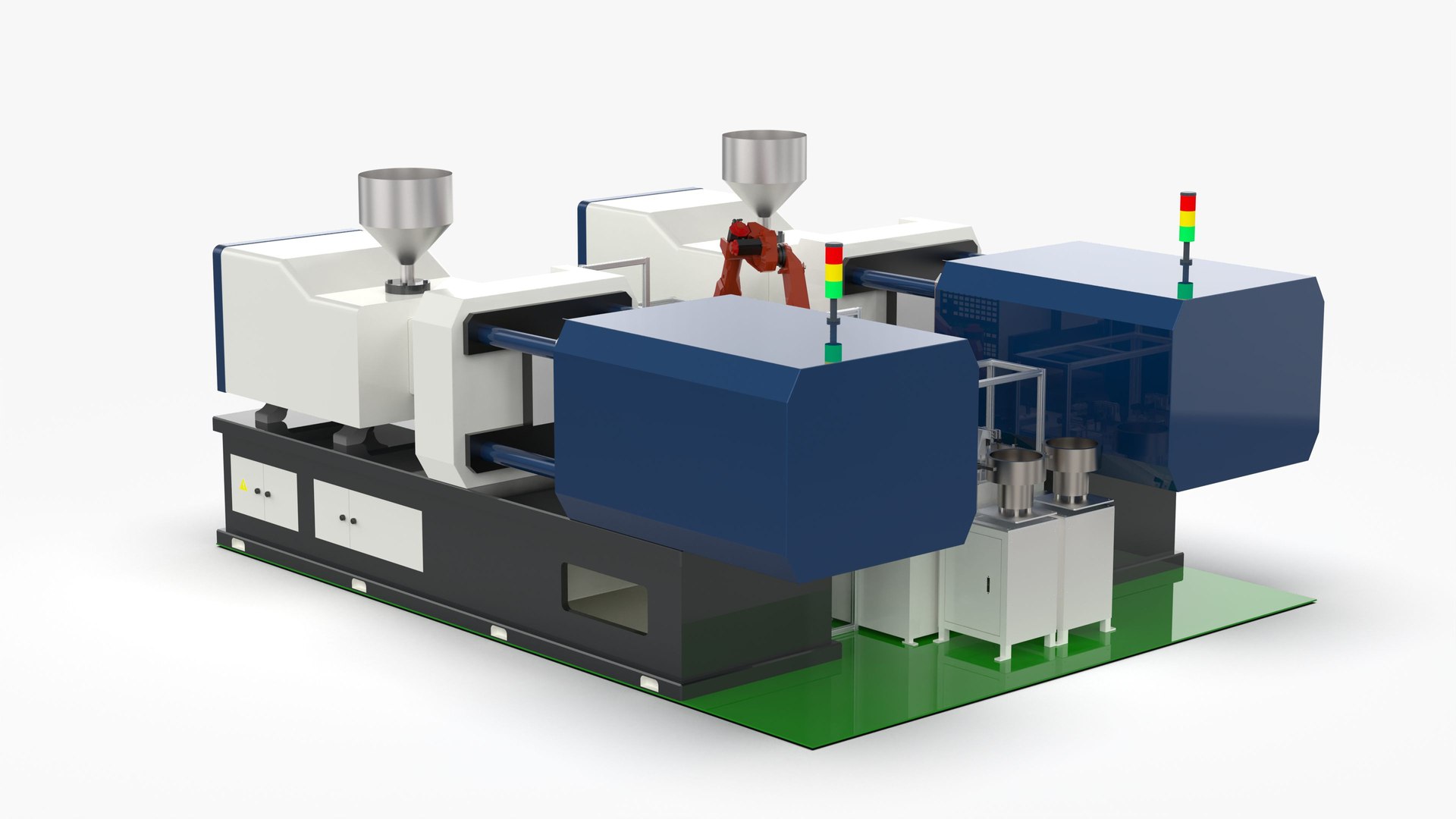Automatic Bracket Loading Injection Machine 3D model - TurboSquid 2065992