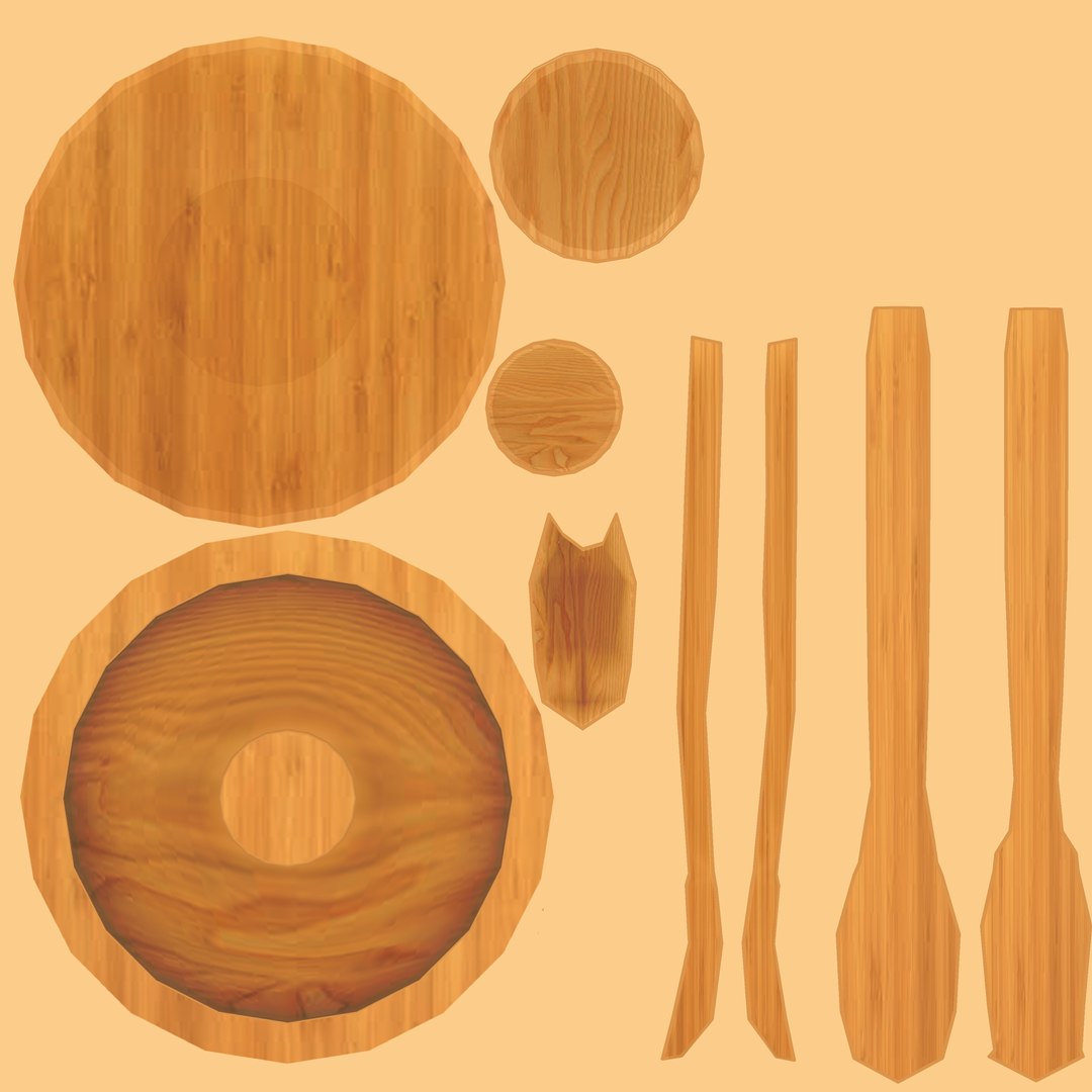 3d Obj Medieval Dishes