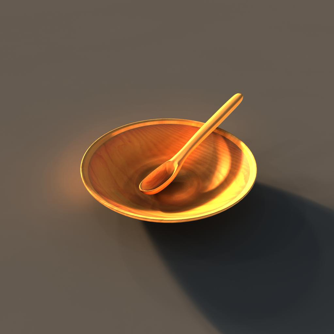 3d Obj Medieval Dishes
