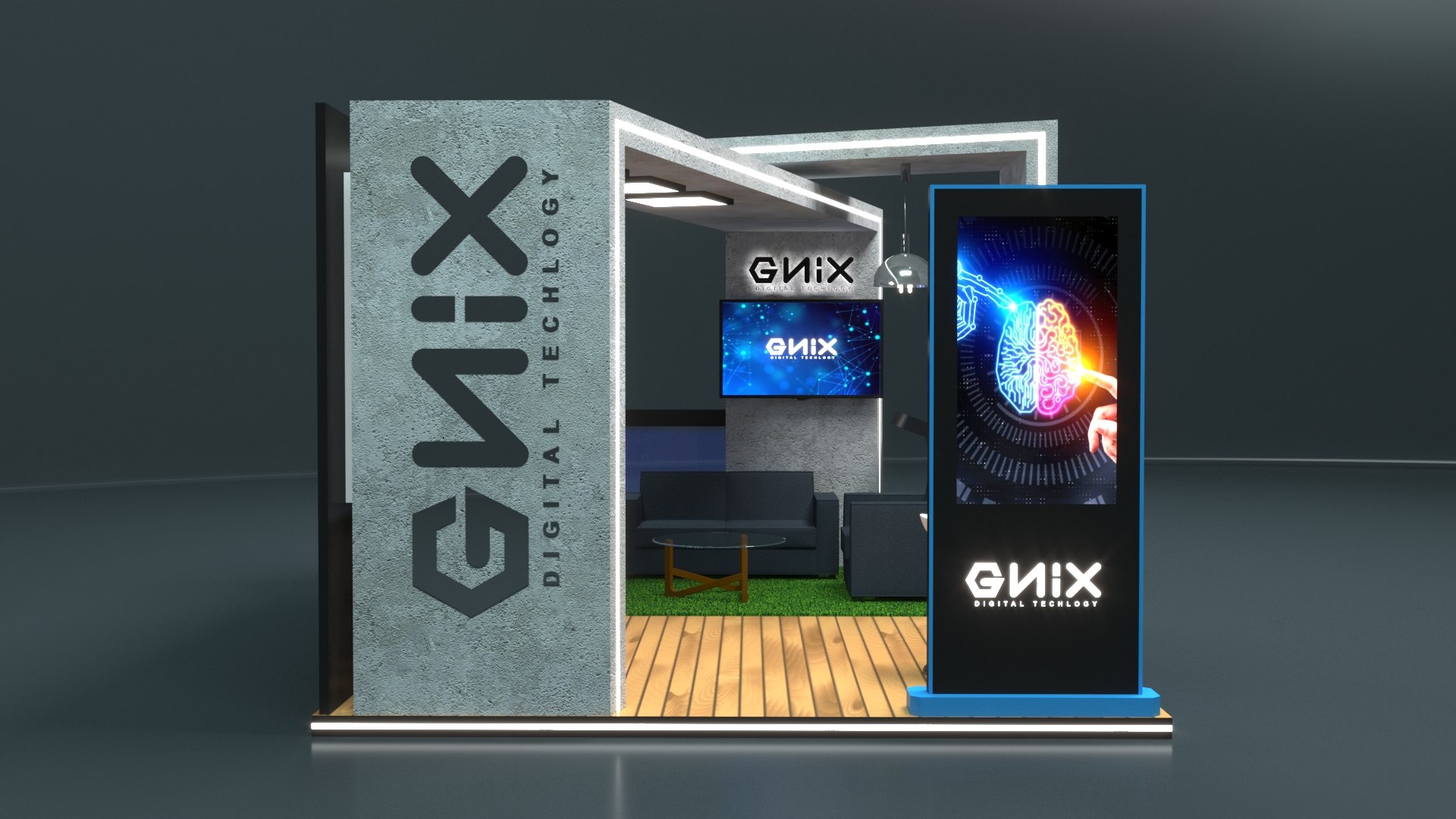 3D Booth Exhibition Stand Stall - TurboSquid 2206272