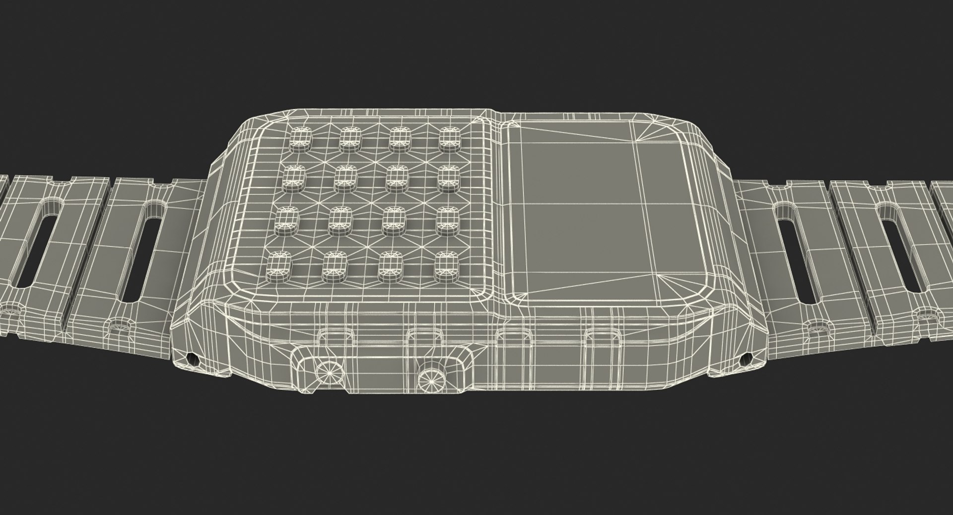 Casio retro calculator watch 3D - TurboSquid 1265080