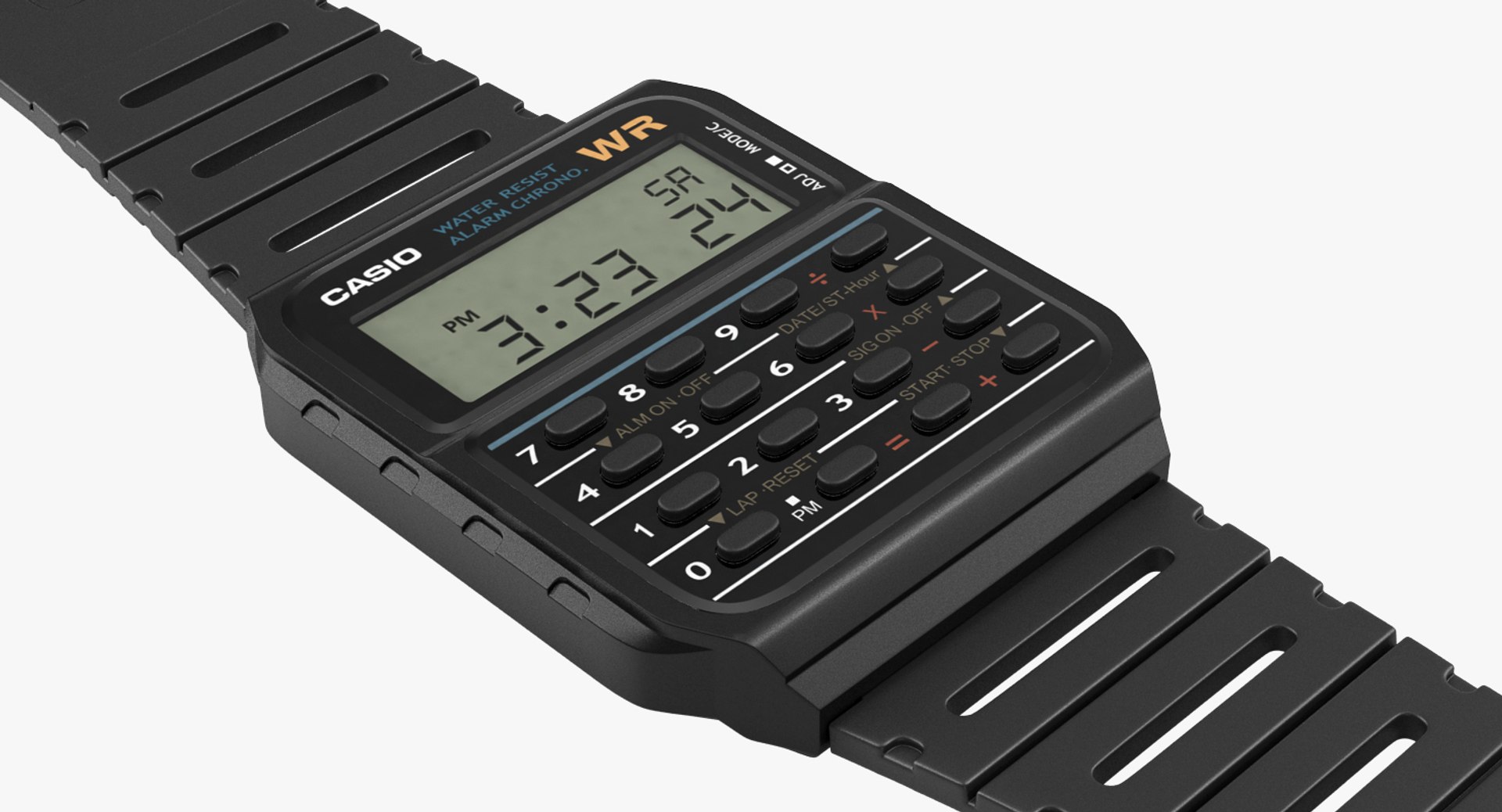 Casio Retro Calculator Watch 3D - TurboSquid 1265080