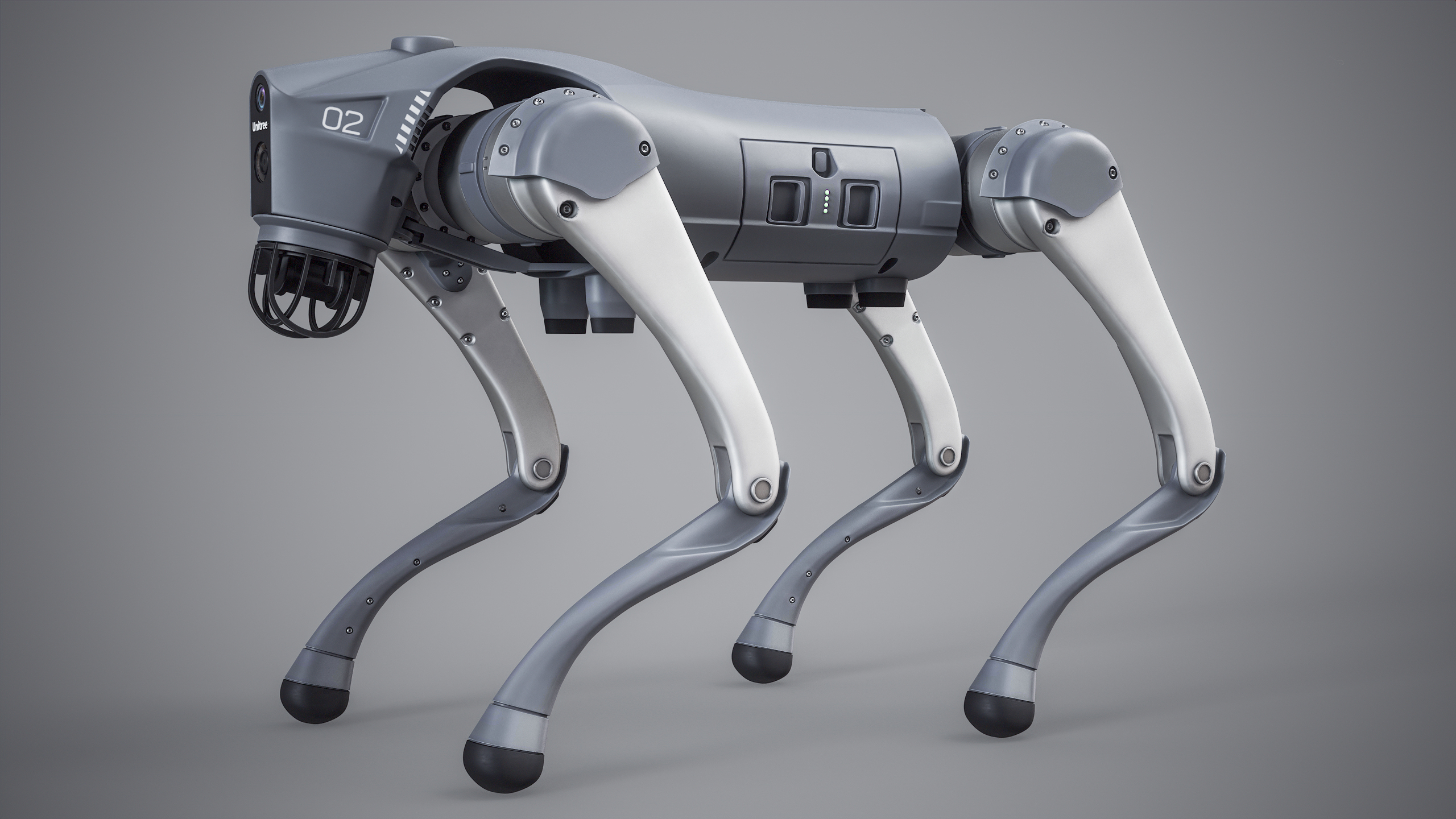 Unitree Go2机器狗pbr3d模型 Turbosquid 2109022