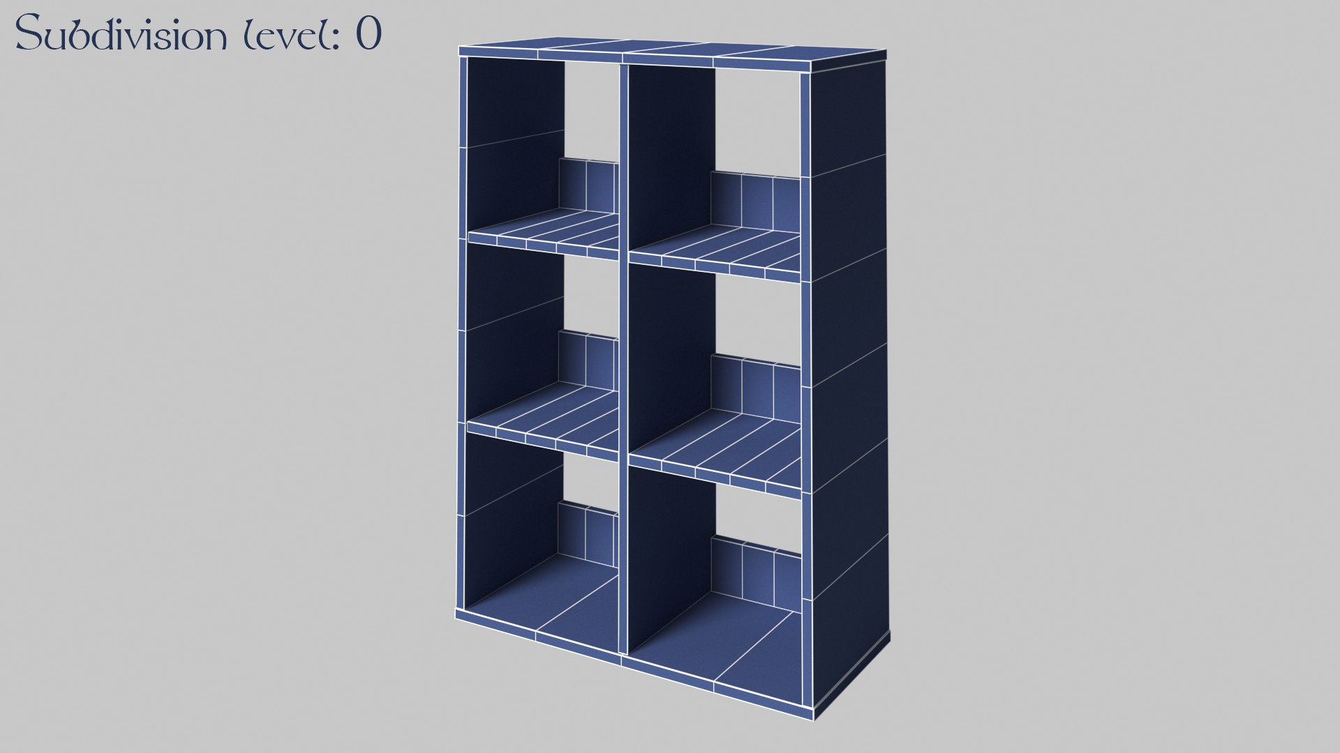 White Cube Shelf 3D - TurboSquid 1831976