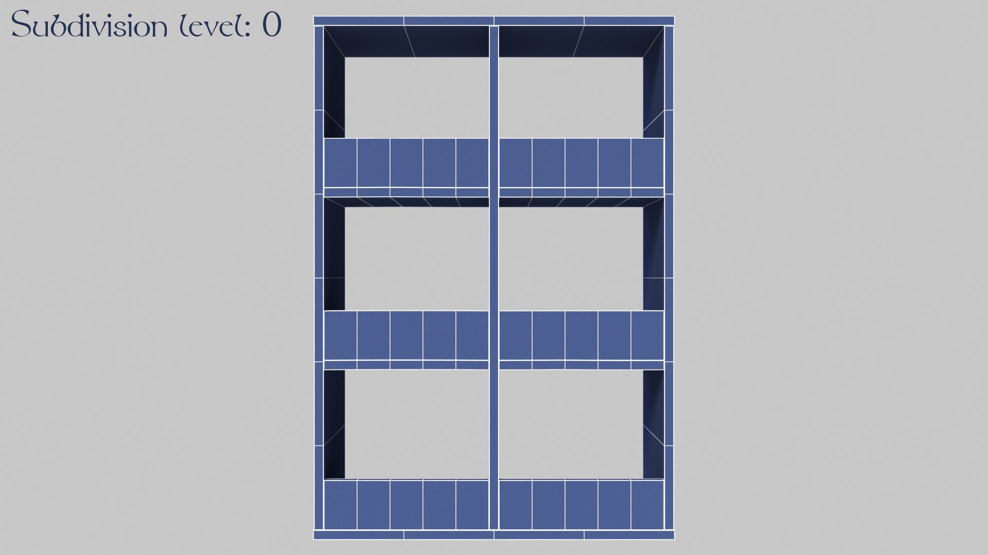 White Cube Shelf 3D - TurboSquid 1831976