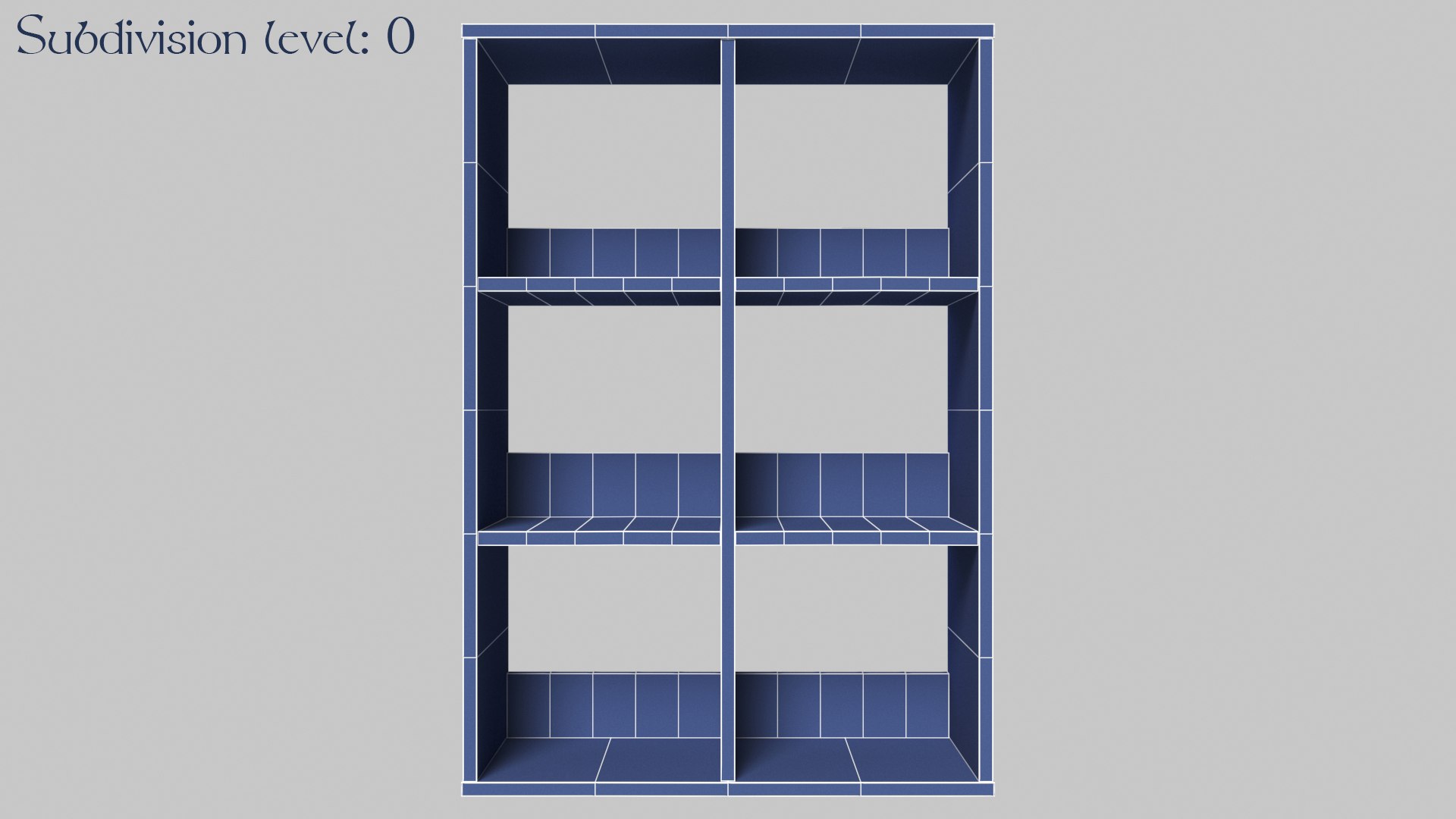 White Cube Shelf 3D - TurboSquid 1831976