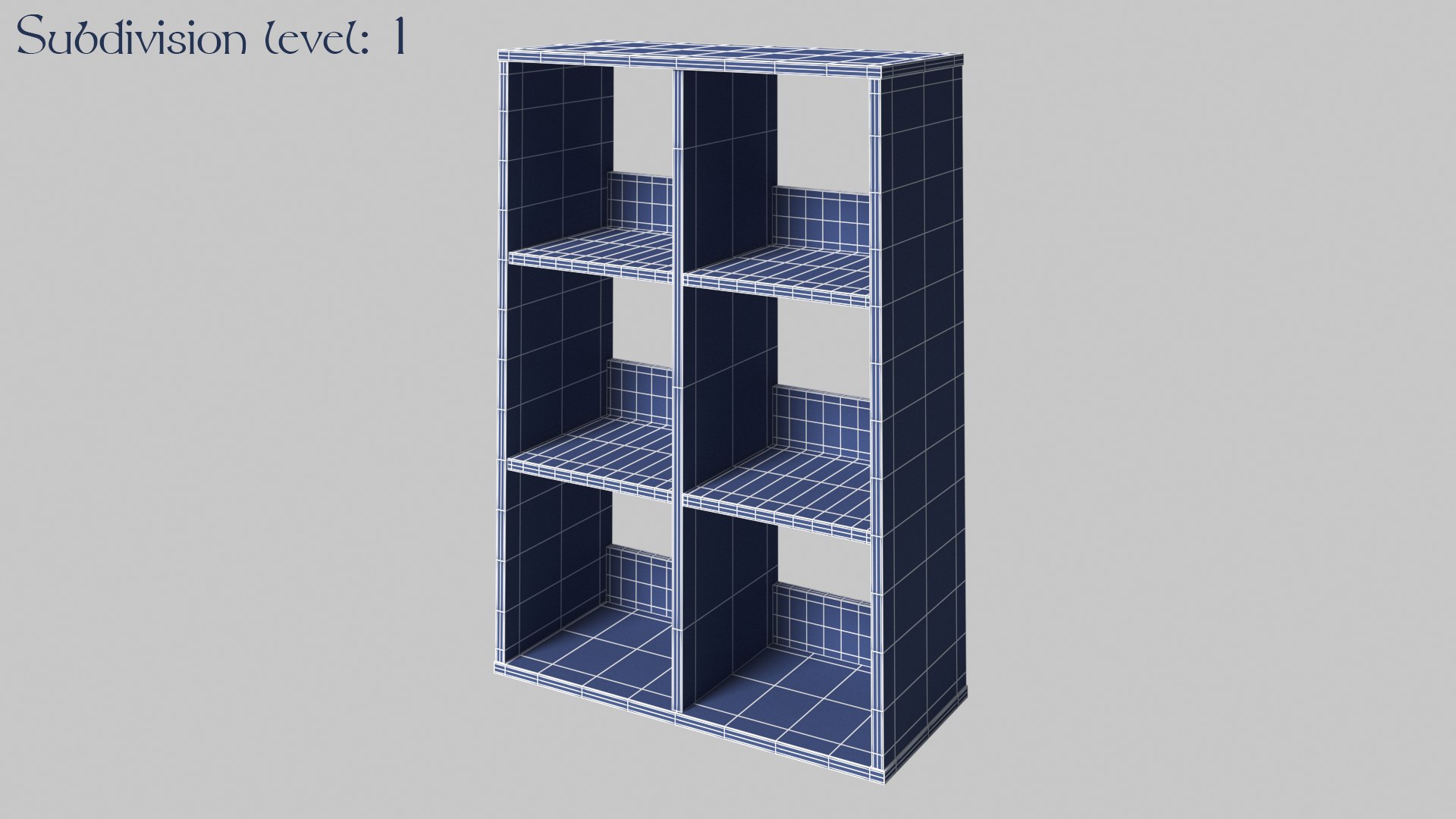 White Cube Shelf 3D - TurboSquid 1831976