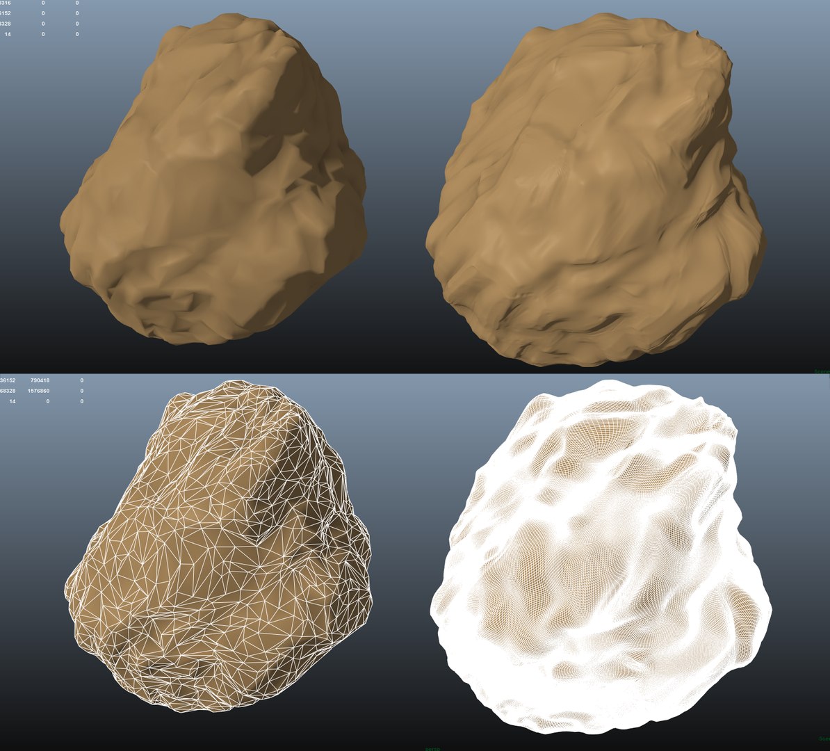 3D Modular Rock Model - TurboSquid 1333261
