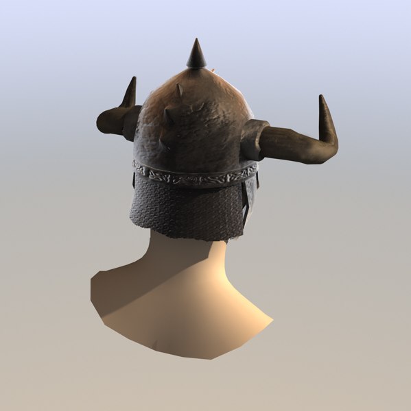 horned helmet fbx