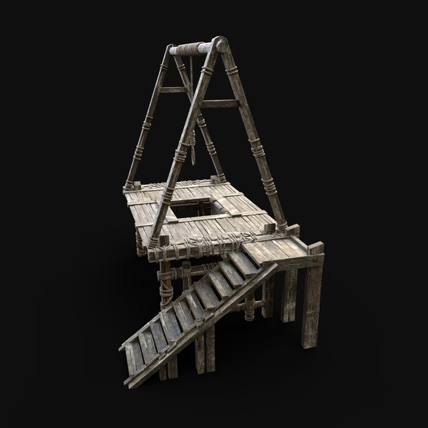 3D model GALLOWS HANGING EXECUTION TORTURE TORMENT DEATH CONSTRUCTION ...