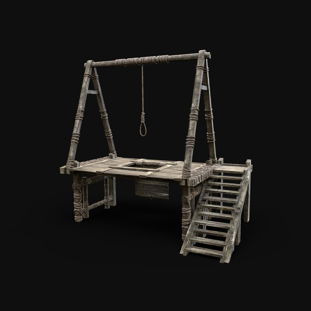3D model GALLOWS HANGING EXECUTION TORTURE TORMENT DEATH CONSTRUCTION ...