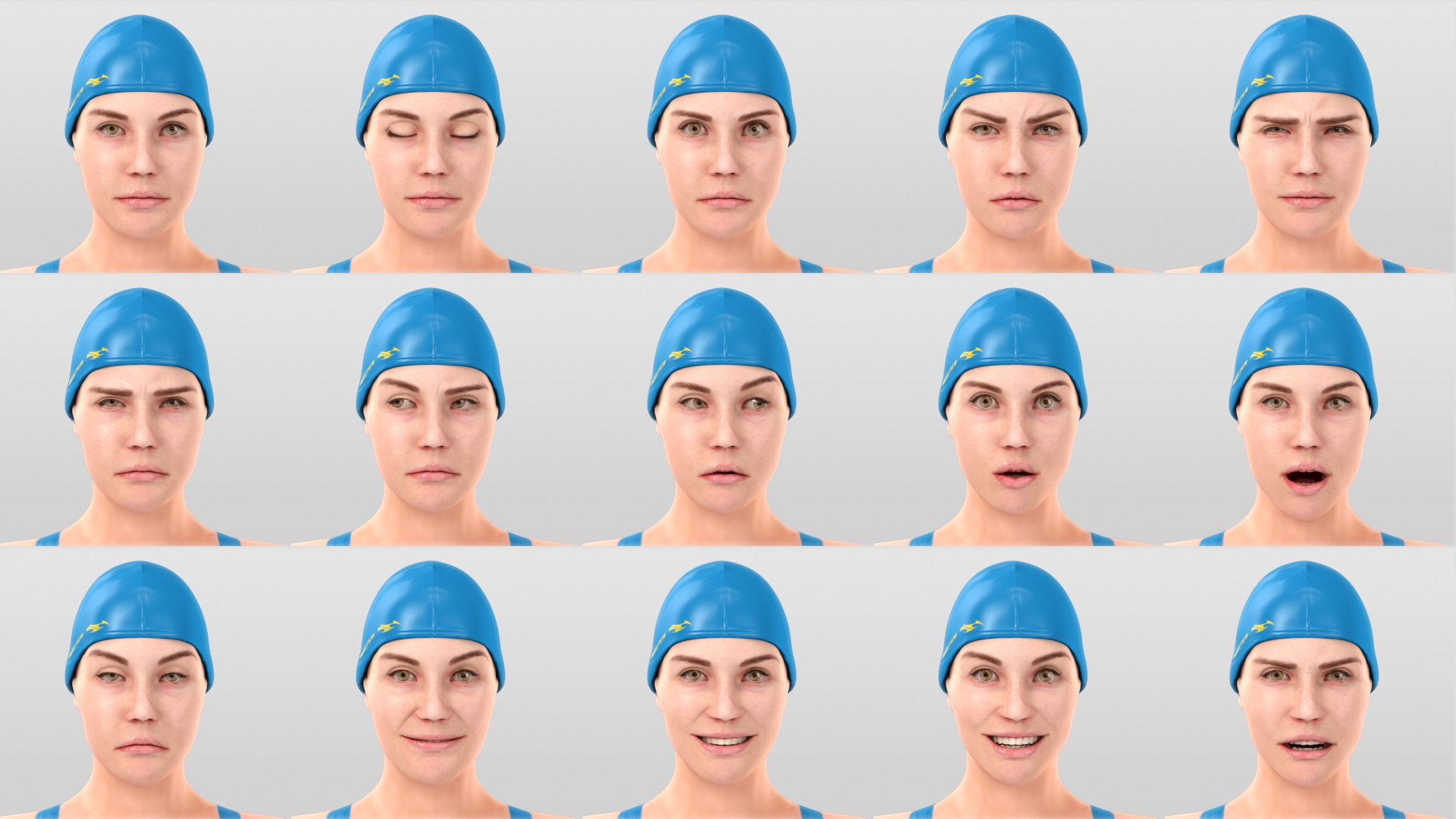 Animations Female Swimmer Swimming 3D Model - TurboSquid 1592296