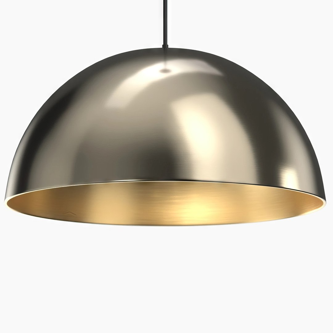 Dome Collection One-Light LED Pendant Model - TurboSquid 2118827