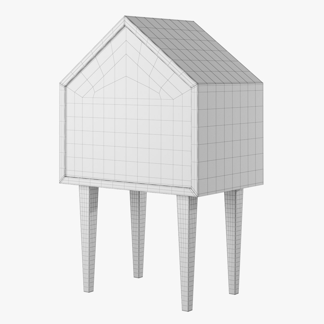 3D Cat House - TurboSquid 1609575