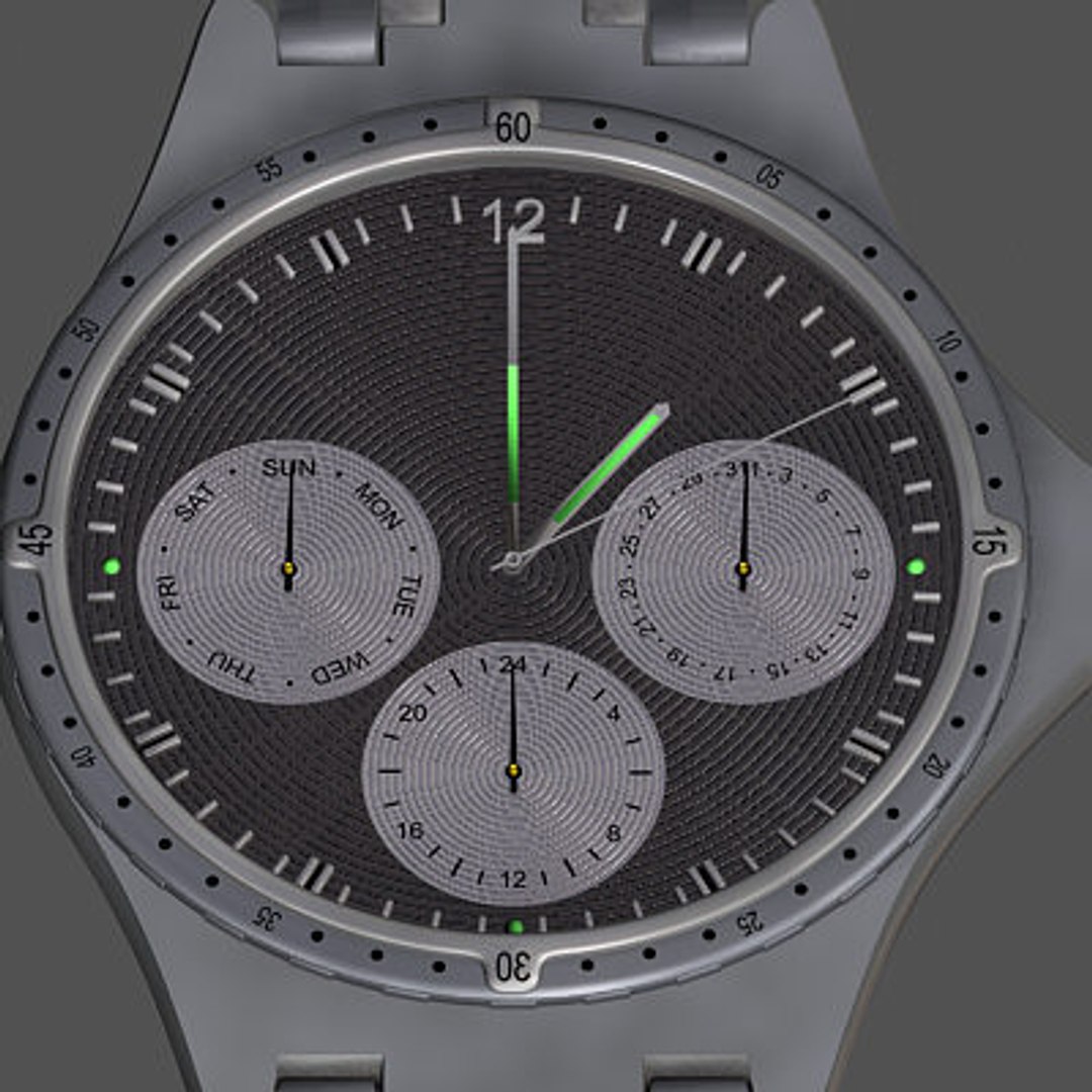 3d Fossil Watch Model