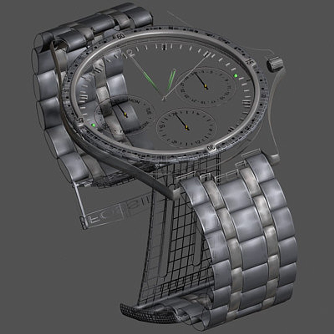 3d Fossil Watch Model