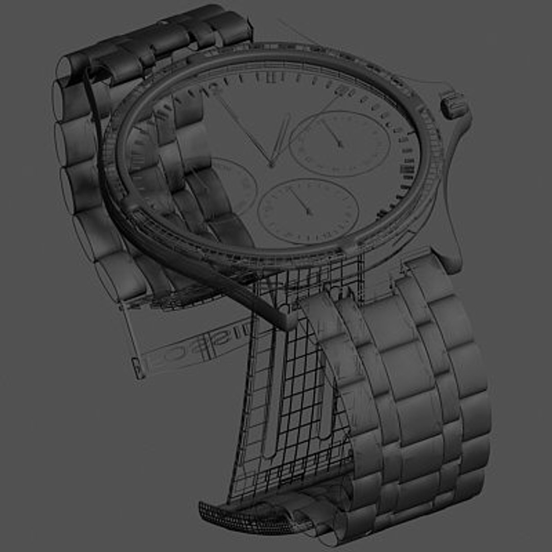 3d Fossil Watch Model