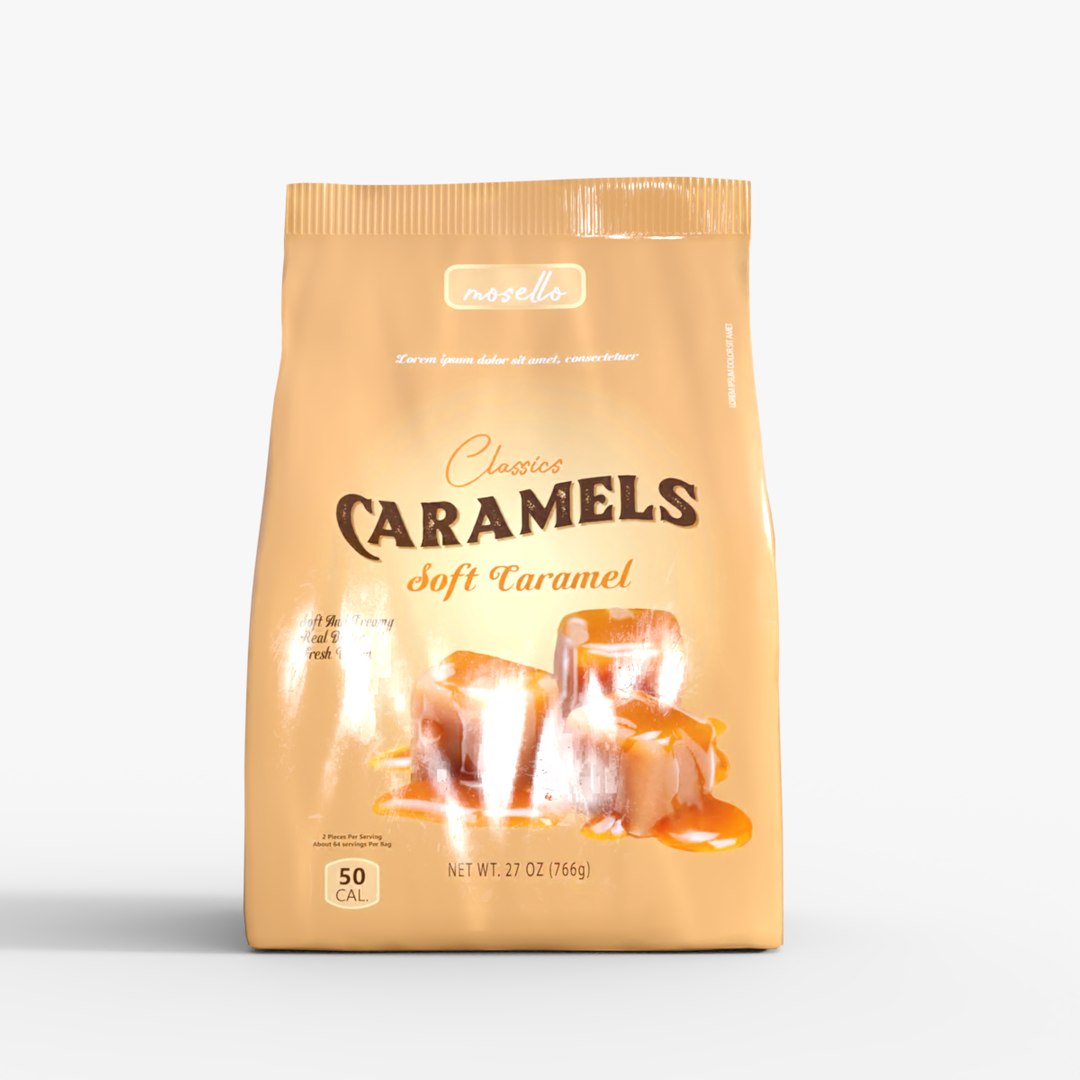 3D Candy Bag Low - Poly 3D Model - TurboSquid 2292145
