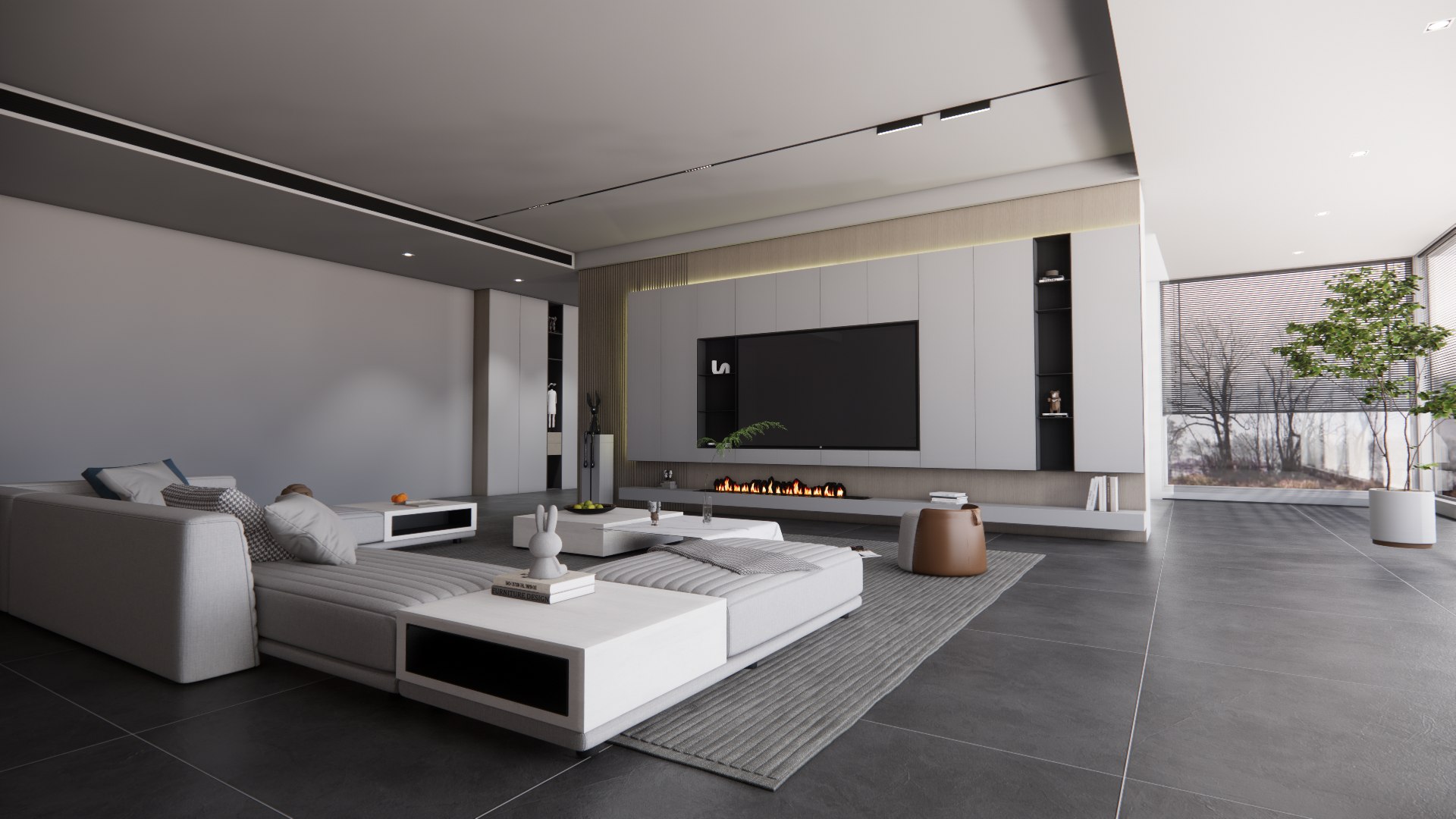 modelo 3d Modern apartment living room 3D model - TurboSquid 1994174