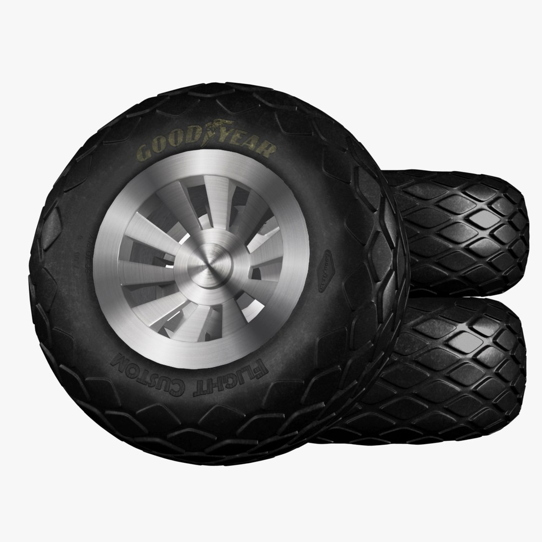 3D p-51 mustang diamond tread tire - TurboSquid 1226842