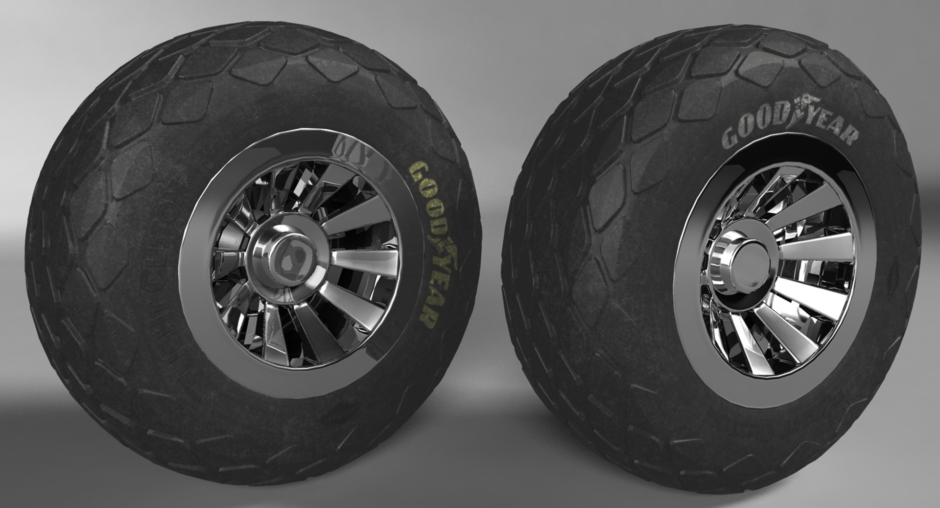 3D P-51 Mustang Diamond Tread Tire - TurboSquid 1226842