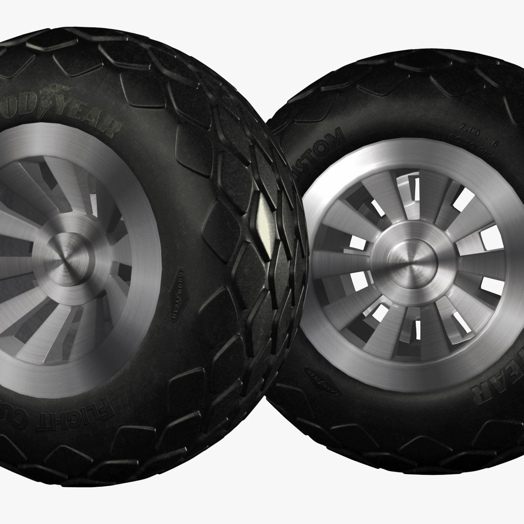 3D p-51 mustang diamond tread tire - TurboSquid 1226842