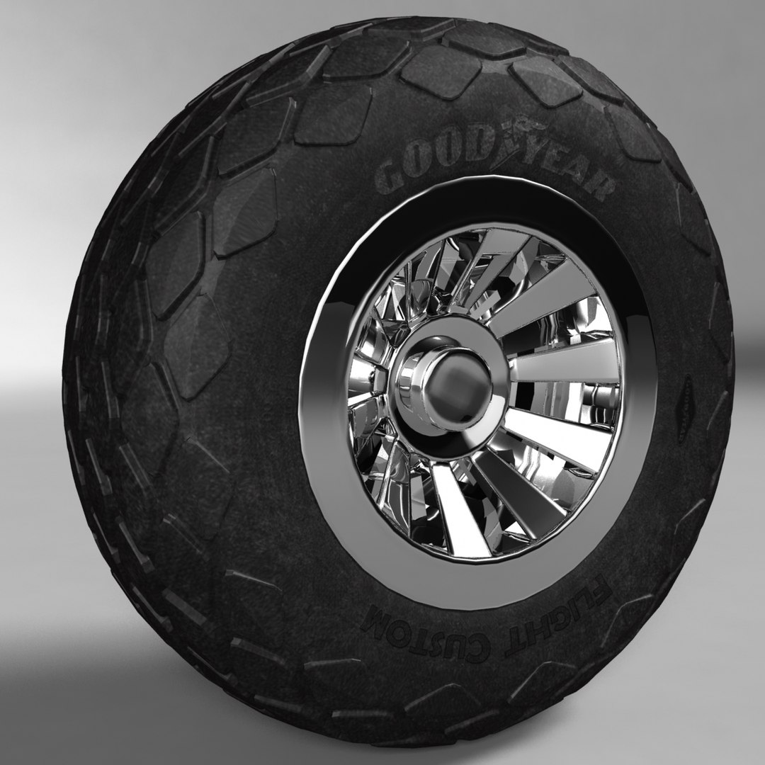 3D p-51 mustang diamond tread tire - TurboSquid 1226842