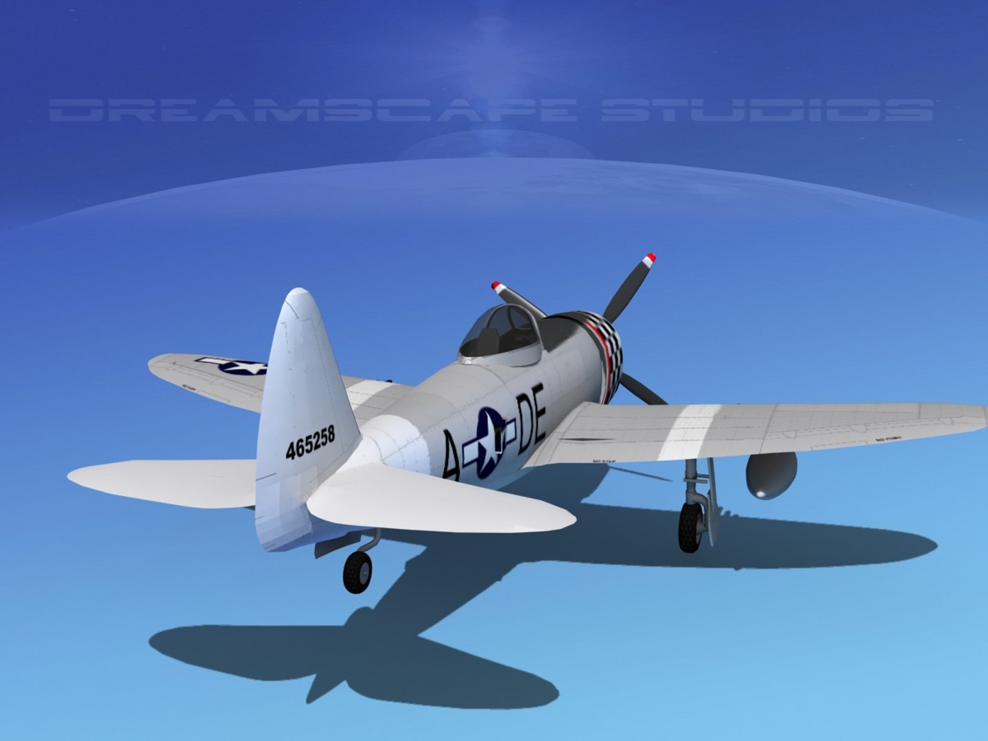 thunderbolt fighters bomber 3d model