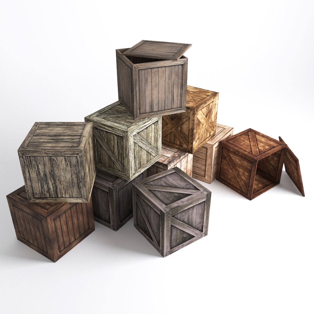 Set Boxes 10 Species 3D Model - TurboSquid 1385499